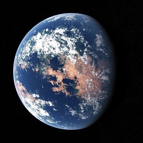 Procedural Habitable Planet Generator for Octane and C4D 3D model ...