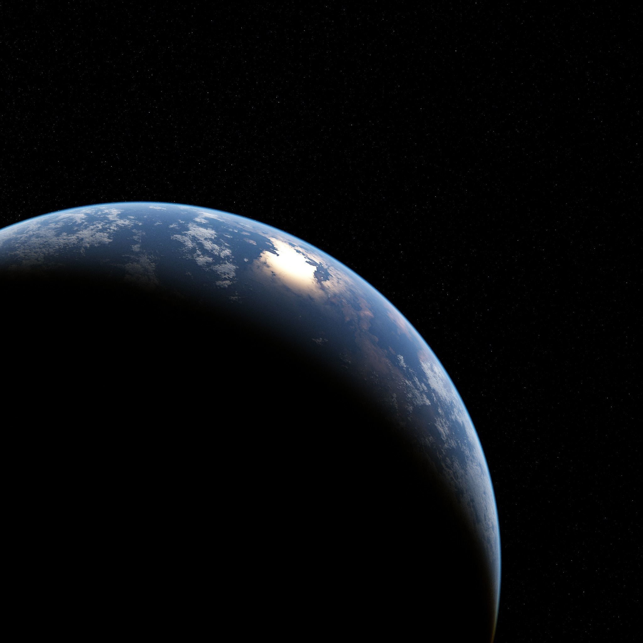 Procedural Habitable Planet Generator for Octane and C4D 3D model ...