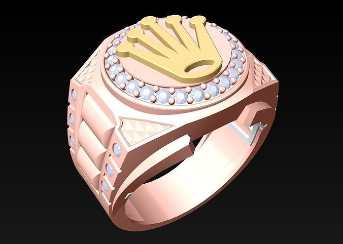 Crown Rings - Kings Rings - N2450 3D model 3D printable | CGTrader