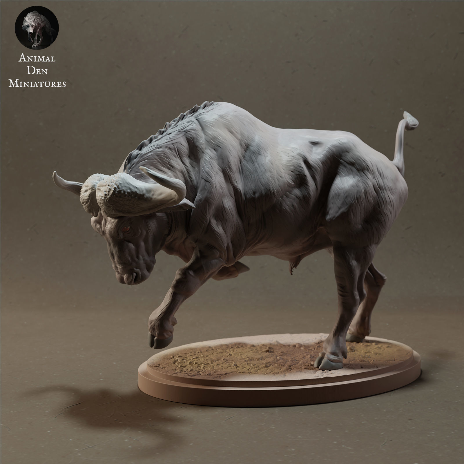 Cape Buffalo Charging 3D model 3D printable | CGTrader