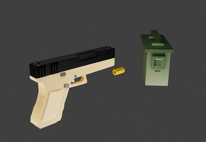 3D model Glock Low poly VR / AR / low-poly | CGTrader