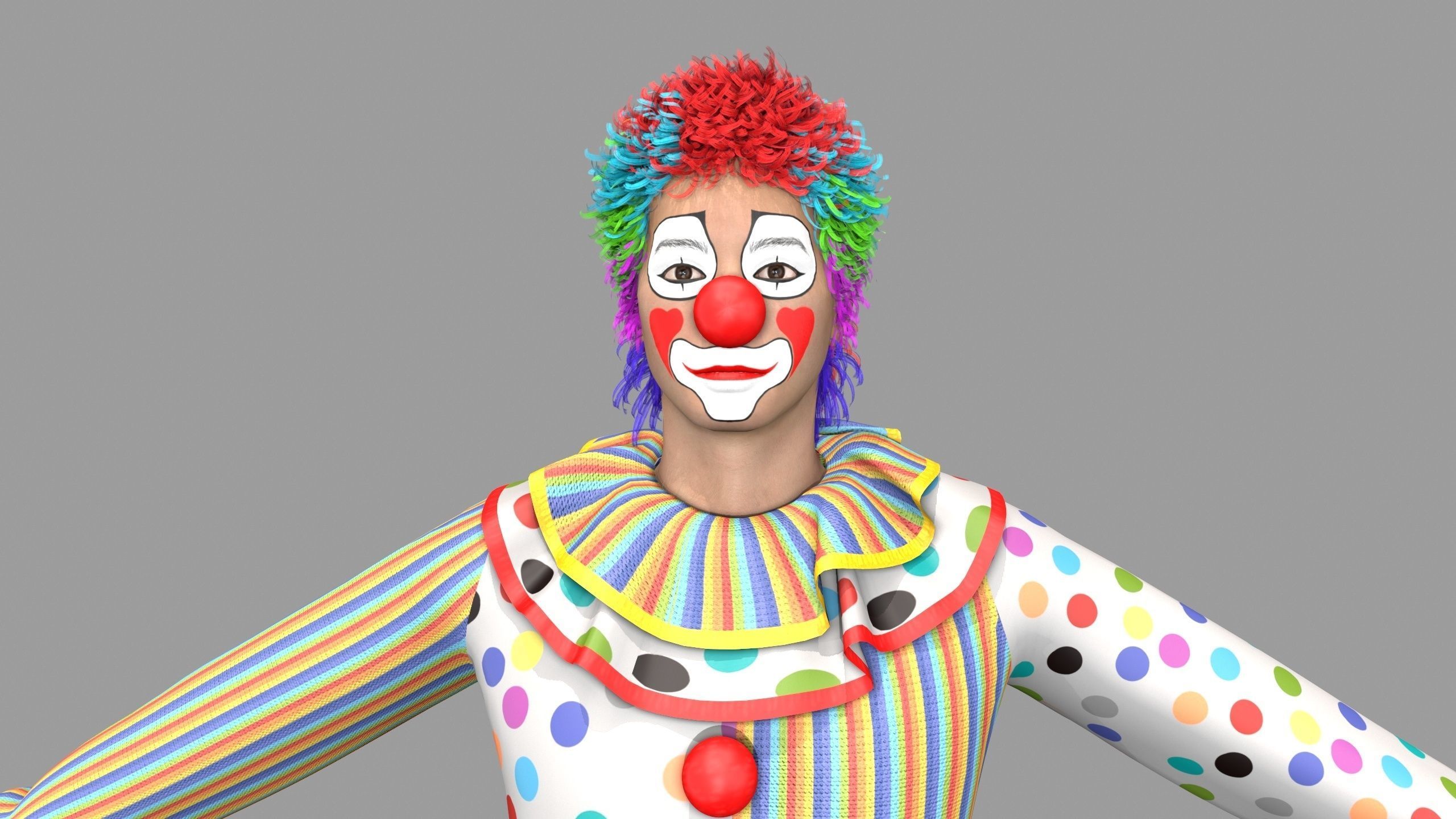 clown 3D model animated rigged | CGTrader