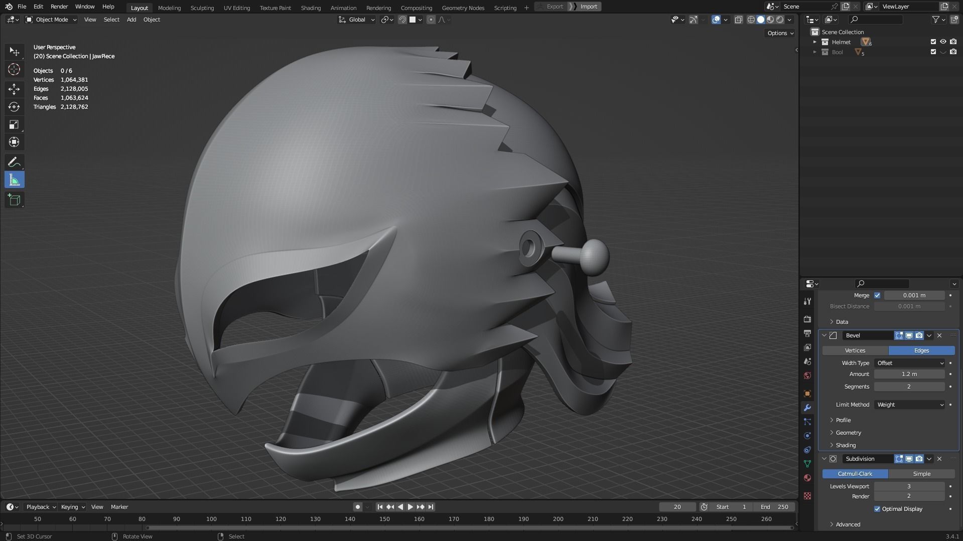 Berserk Griffith Helmet for Cosplay 3D model 3D printable | CGTrader