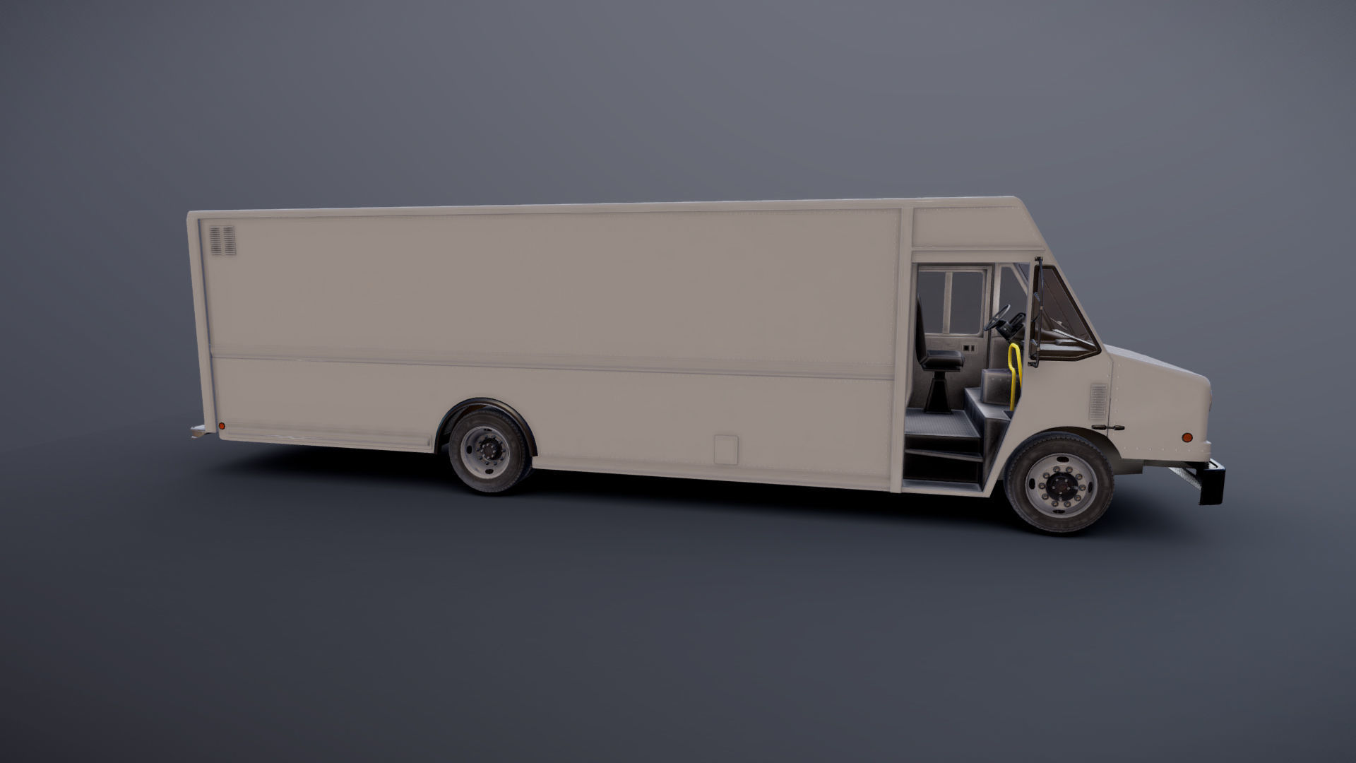 3D model Freightliner P1200 step van VR / AR / low-poly | CGTrader