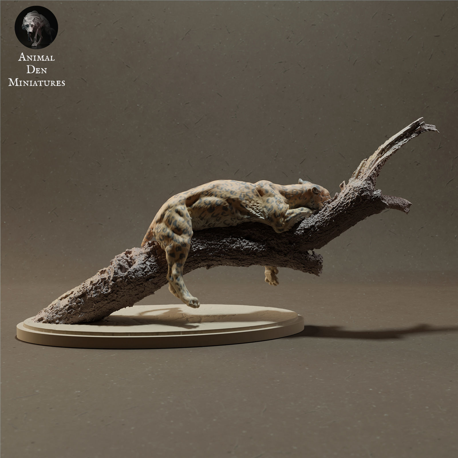 Leopard on a Tree 3D model 3D printable | CGTrader