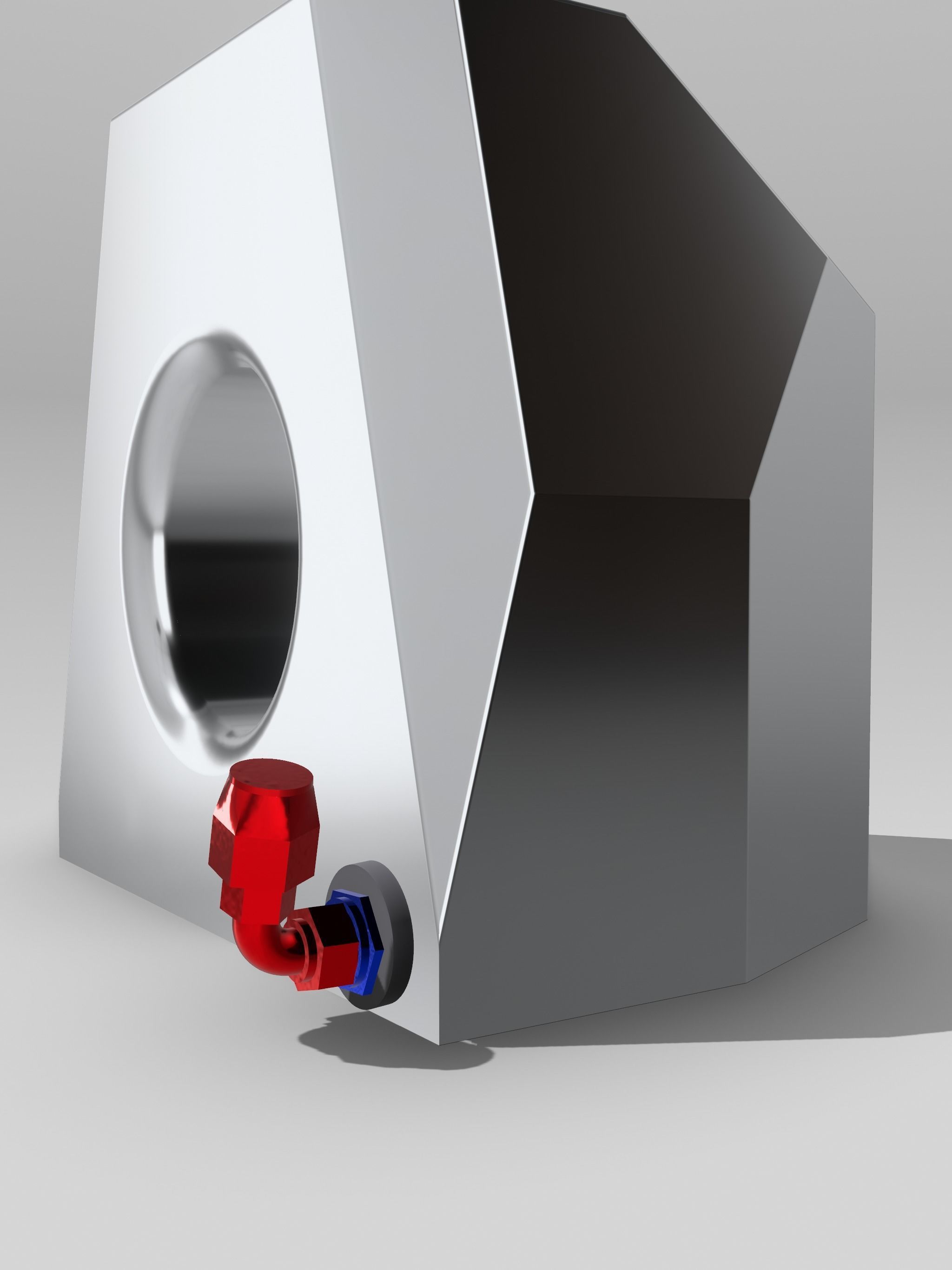 Procharger Fuel Cell w Centre Hole 3D model 3D printable | CGTrader