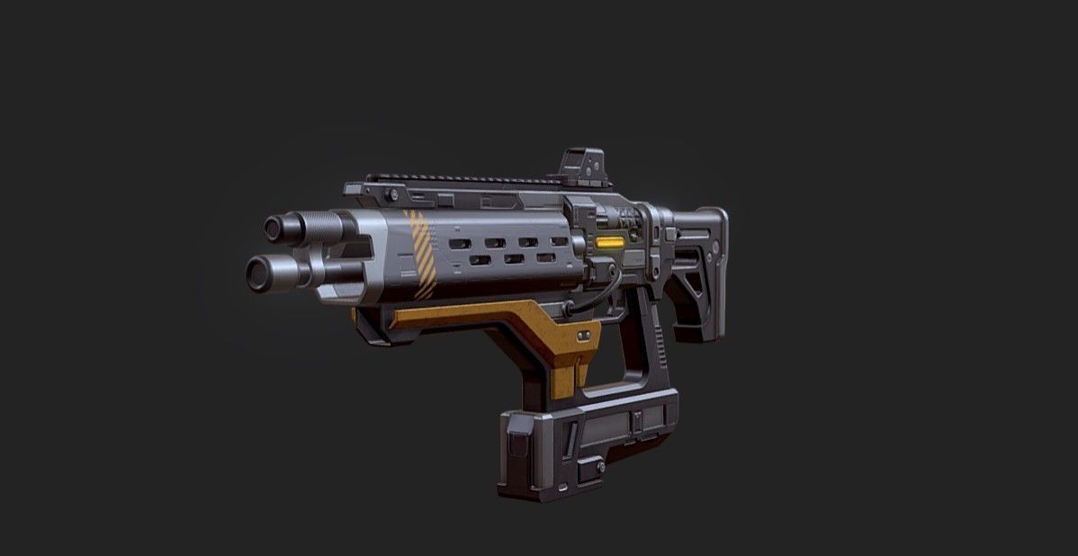 cyber gun 621 3D model | CGTrader