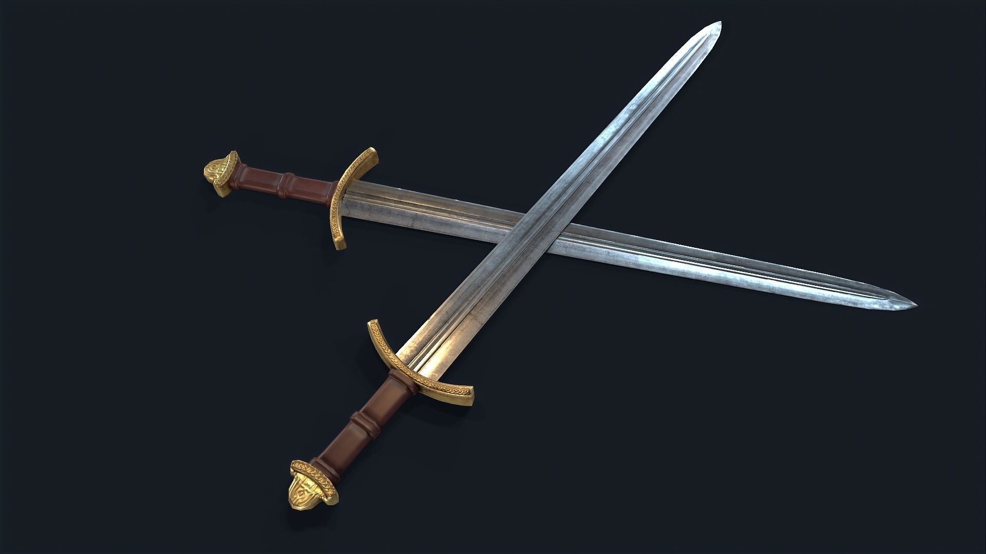 3D model Medieval King Sword VR / AR / low-poly | CGTrader
