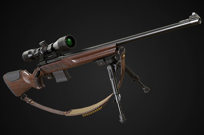 3D model Hunting Rifle GameReady v2 VR / AR / low-poly | CGTrader
