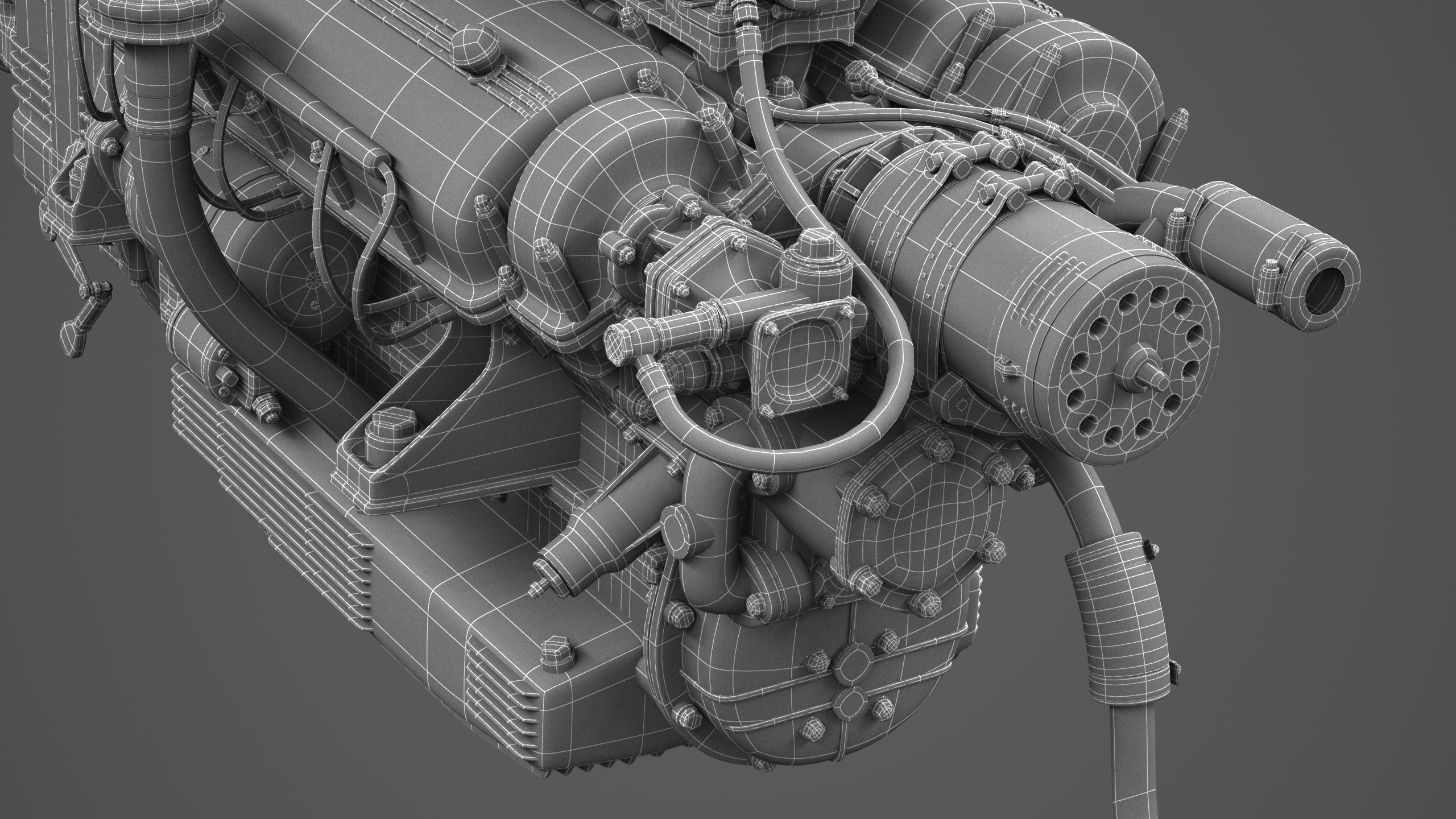 Ferrari 250 TR Engine - 3 liter - 2nd version 3D model | CGTrader