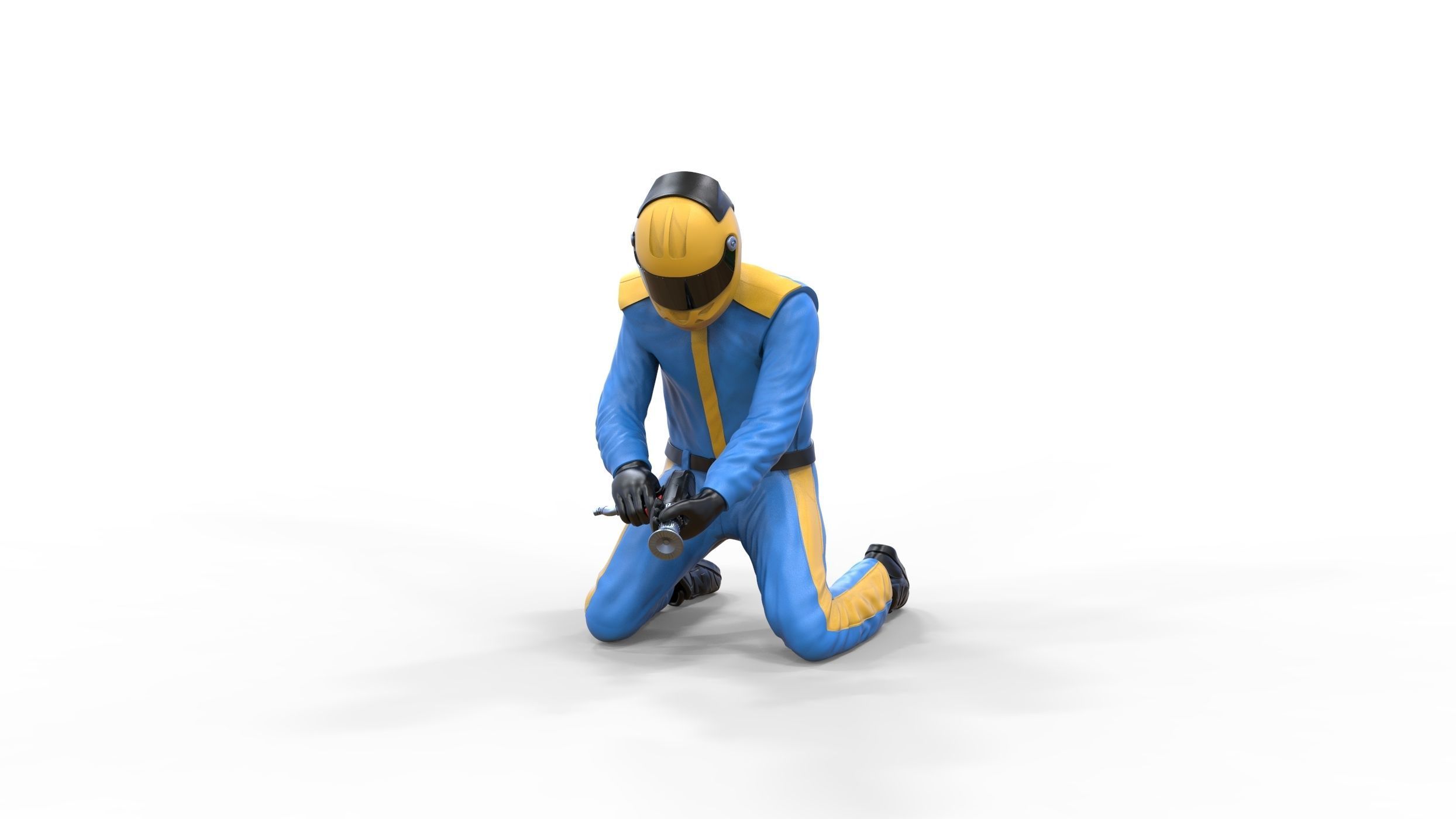N2 Pit crew with Wheel Gun 3D model 3D printable | CGTrader