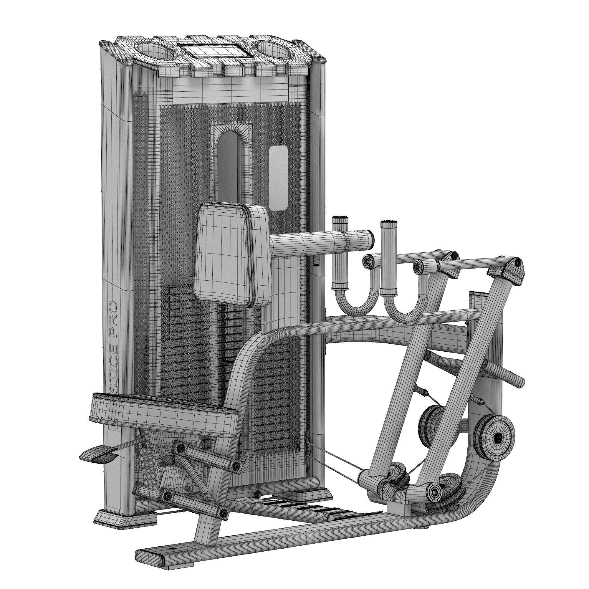 E-7034A Vertical Row 3D model | CGTrader