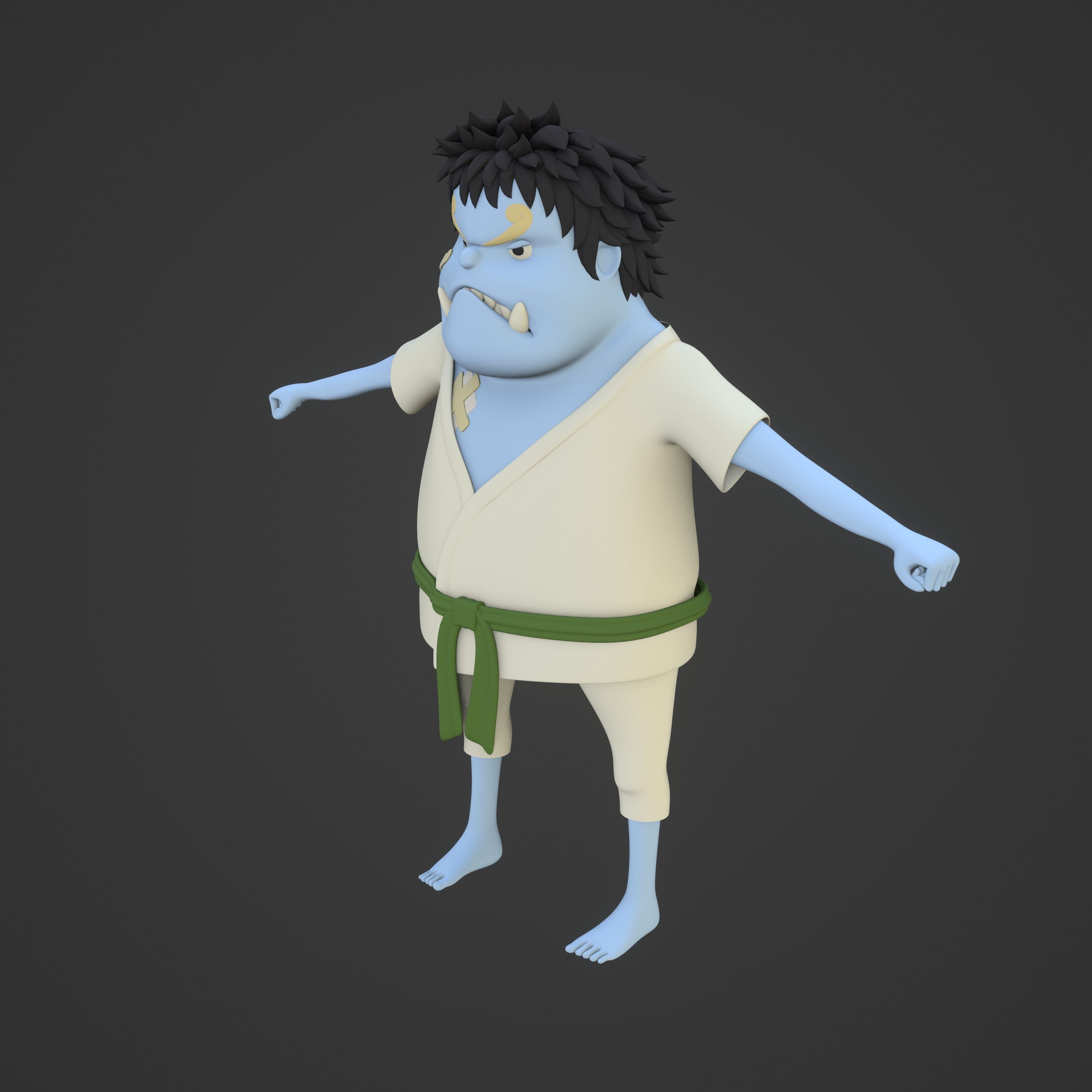 3D model JIMBEI KID VERSION ONE PIECE VR / AR / low-poly | CGTrader
