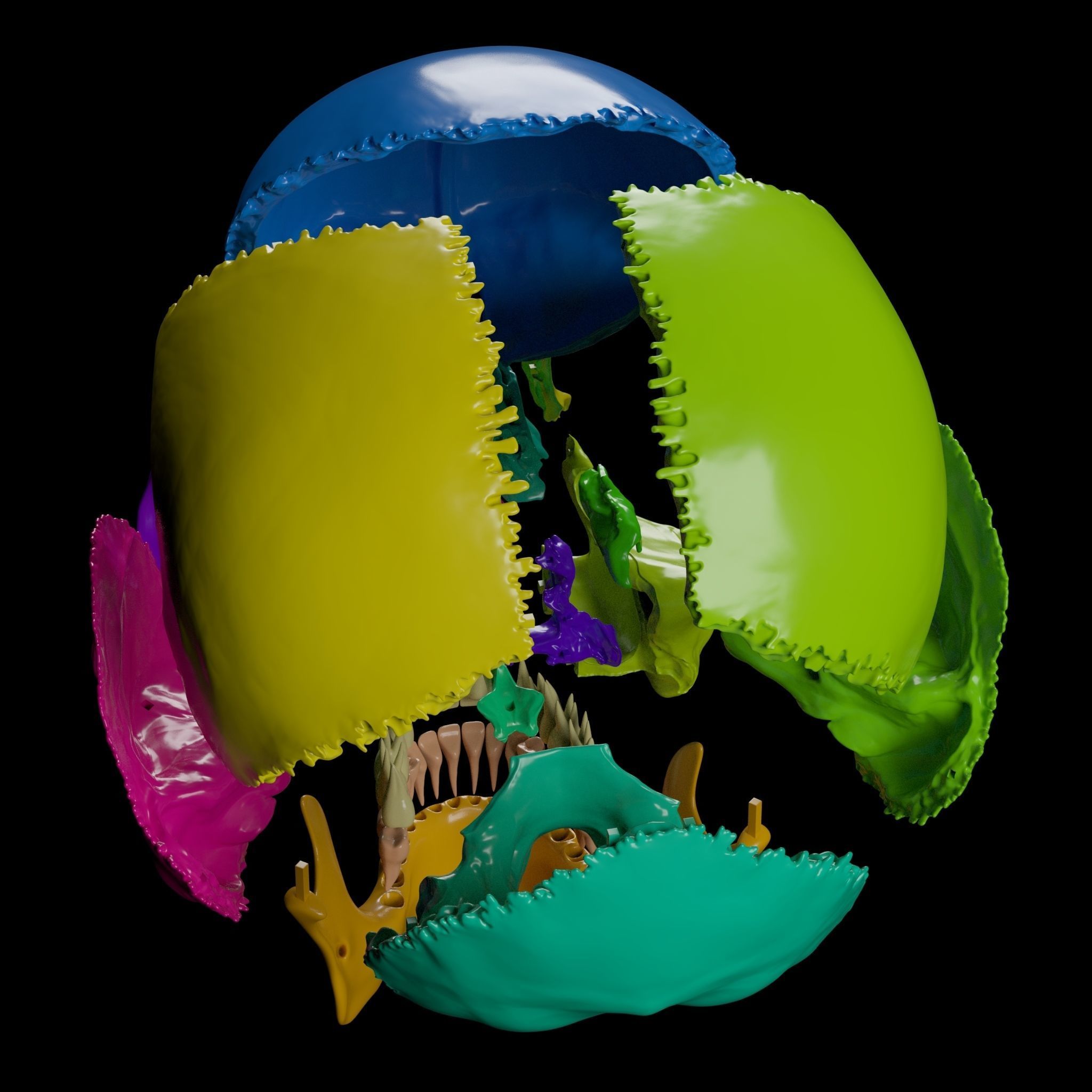 Skull Bones - 3D Printing 3D model 3D printable | CGTrader