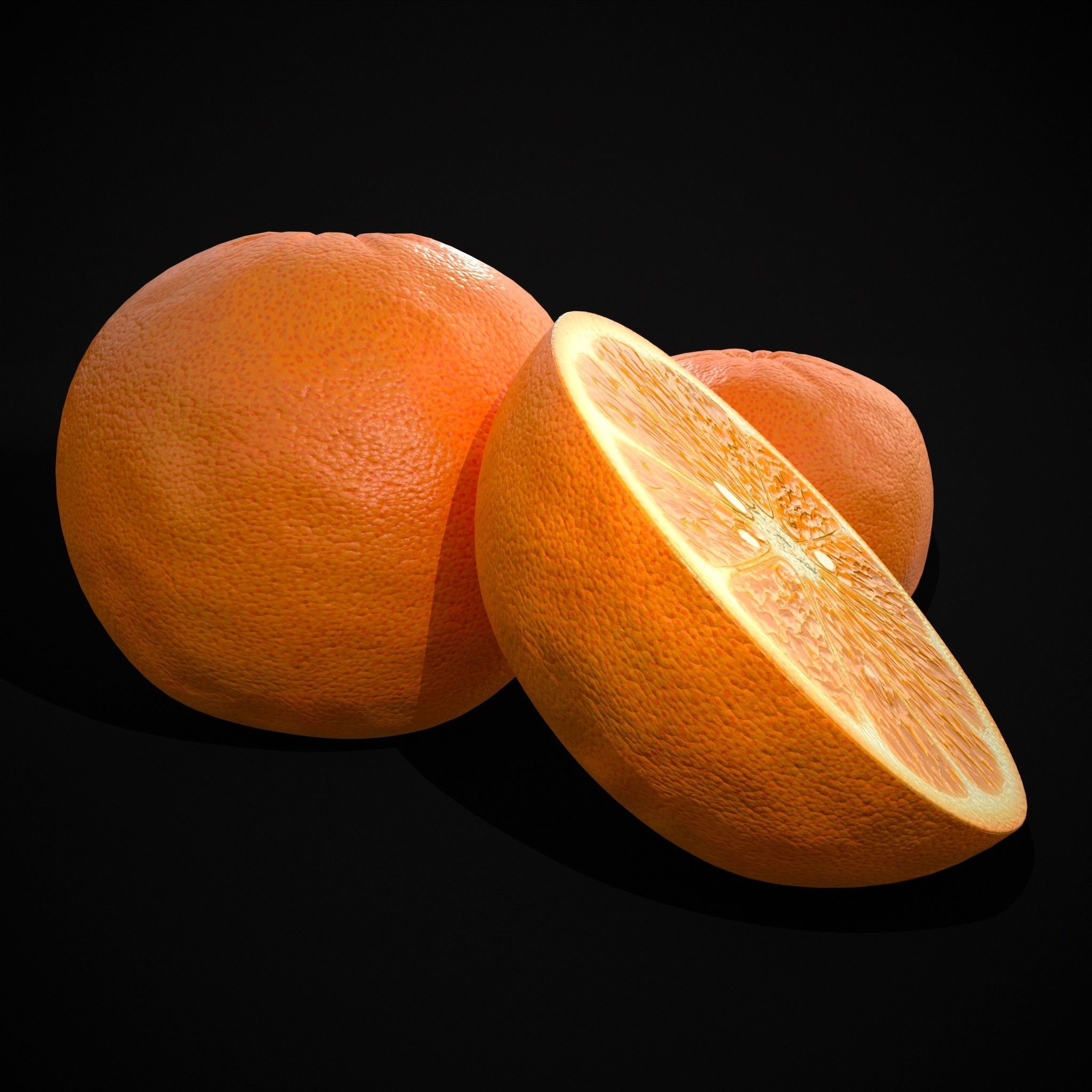 3D model Navel Oranges VR / AR / low-poly | CGTrader
