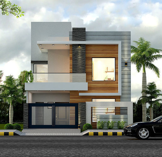 Small modern House 3D model | CGTrader