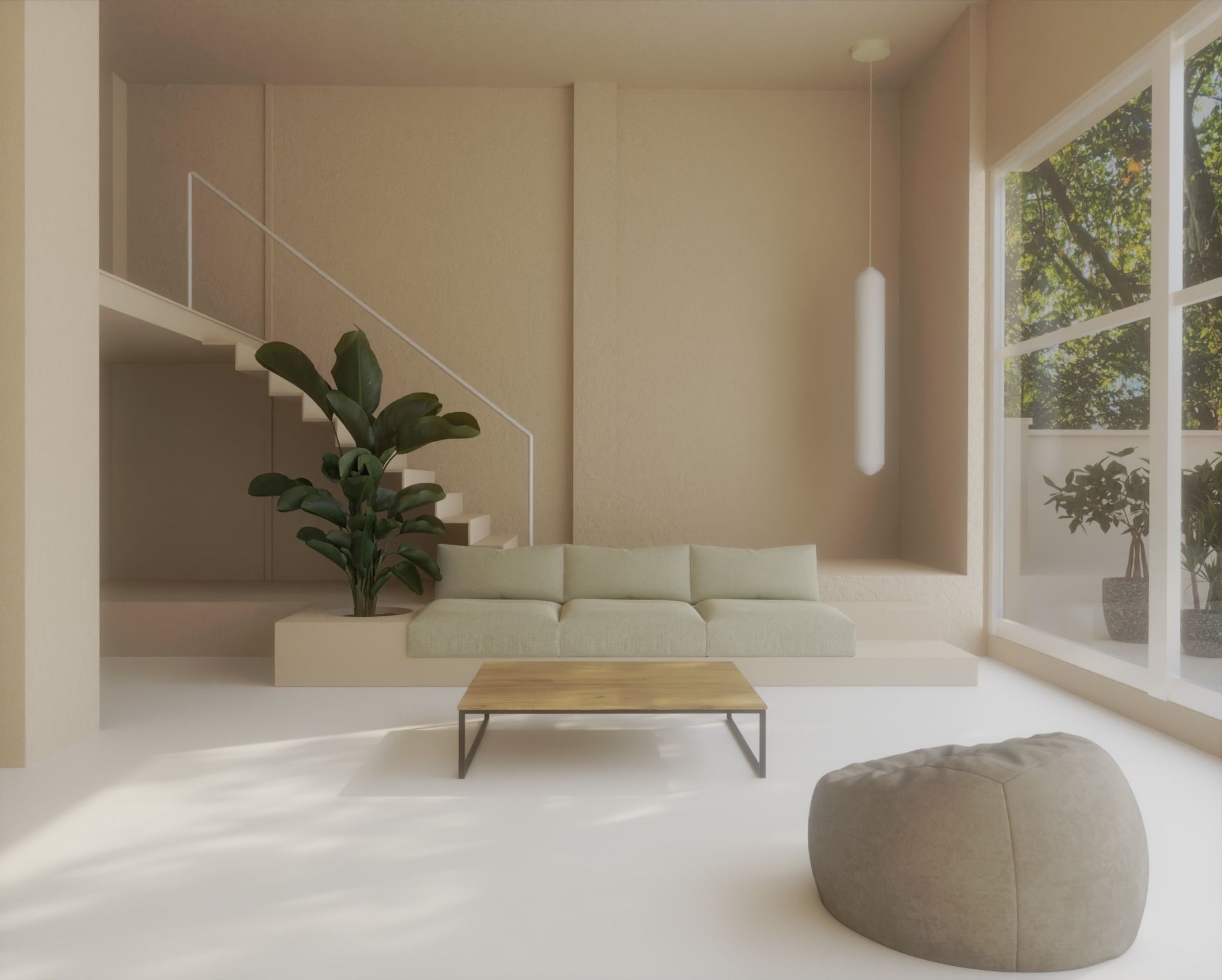 Simple Interior Open free 3D model | CGTrader
