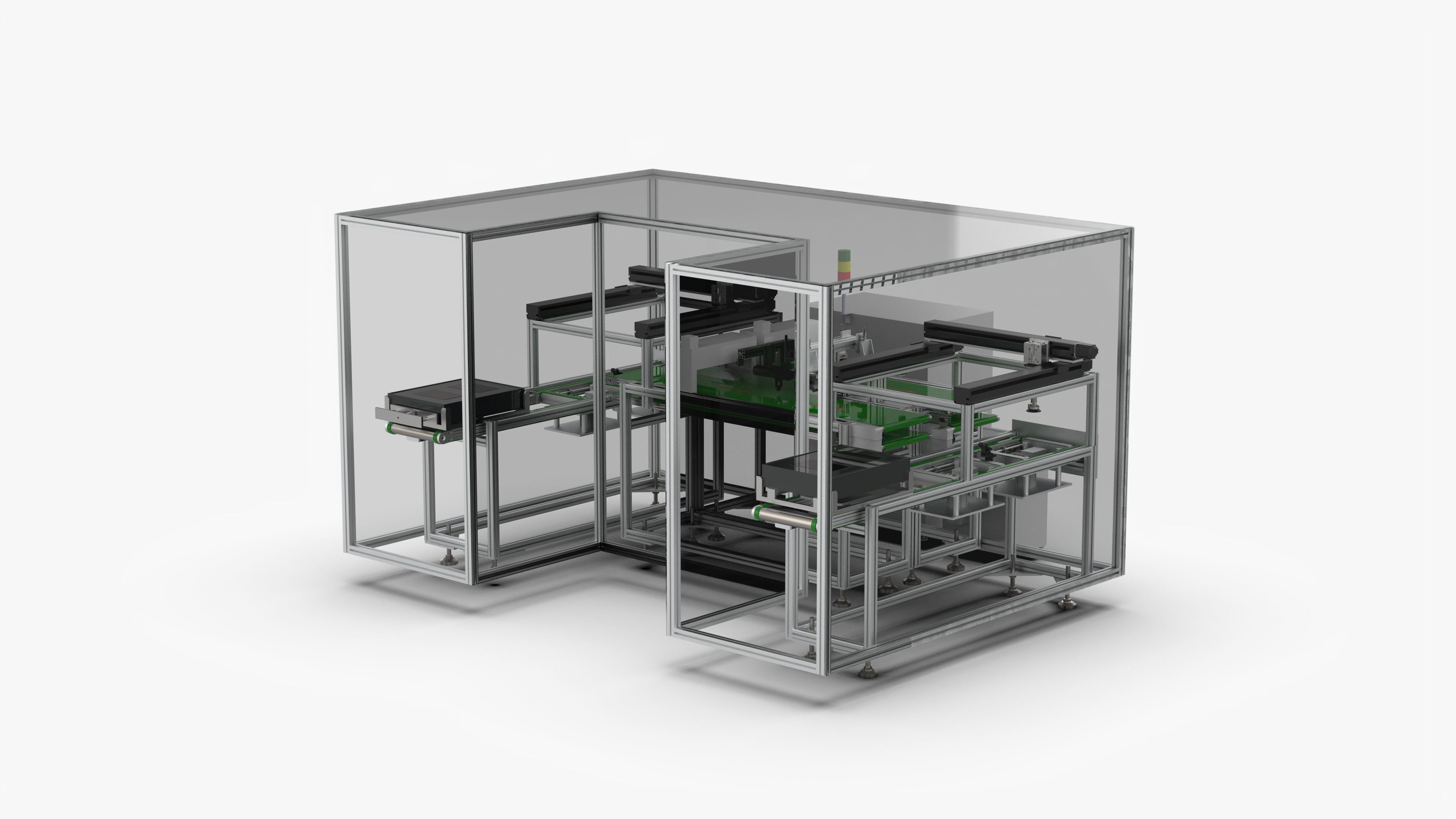 Fully Automatic Loading and Unloading Tray Scanning Machine 3D model | CGTrader