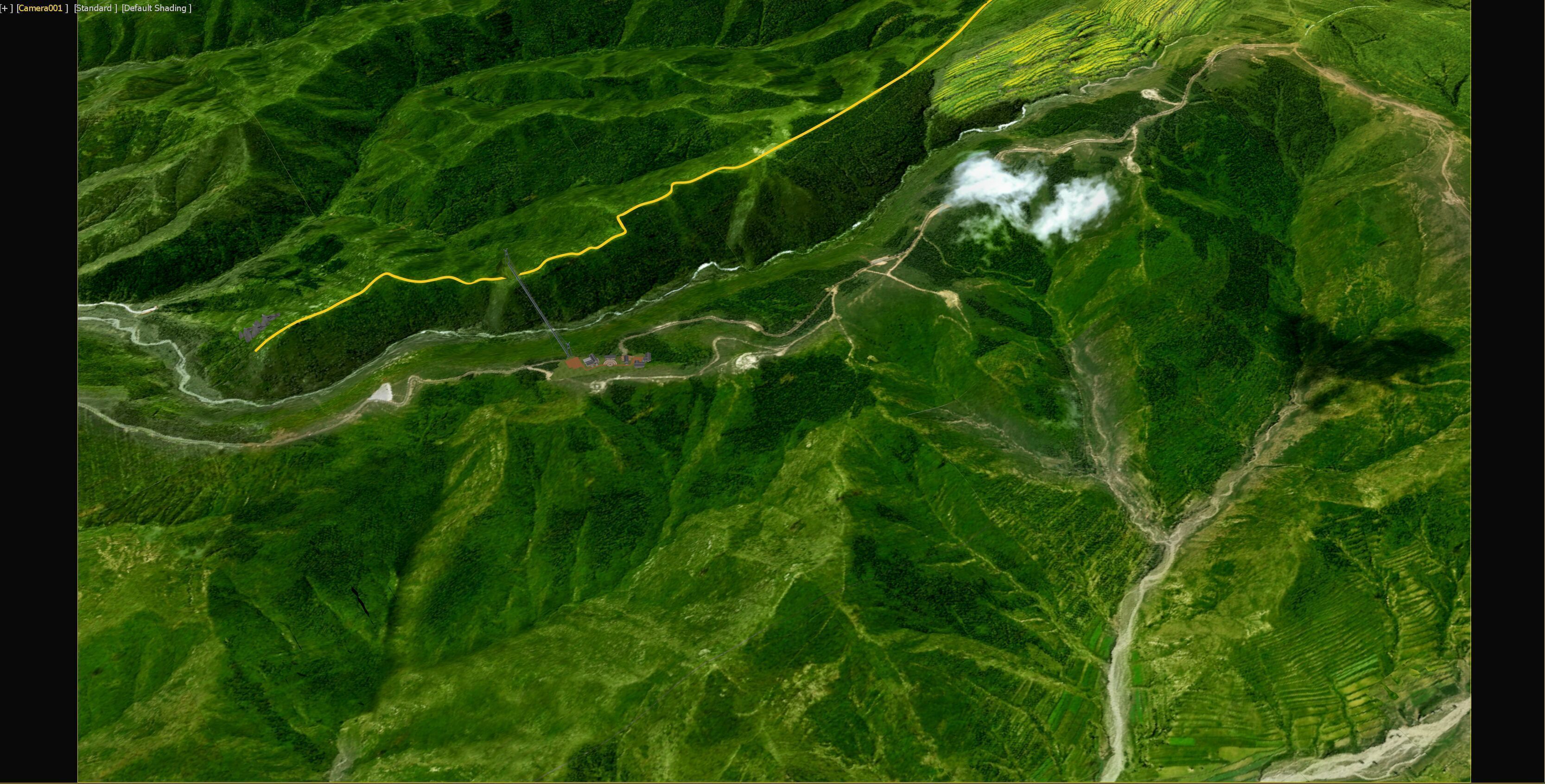 Mountain range Texture animated rigged | CGTrader