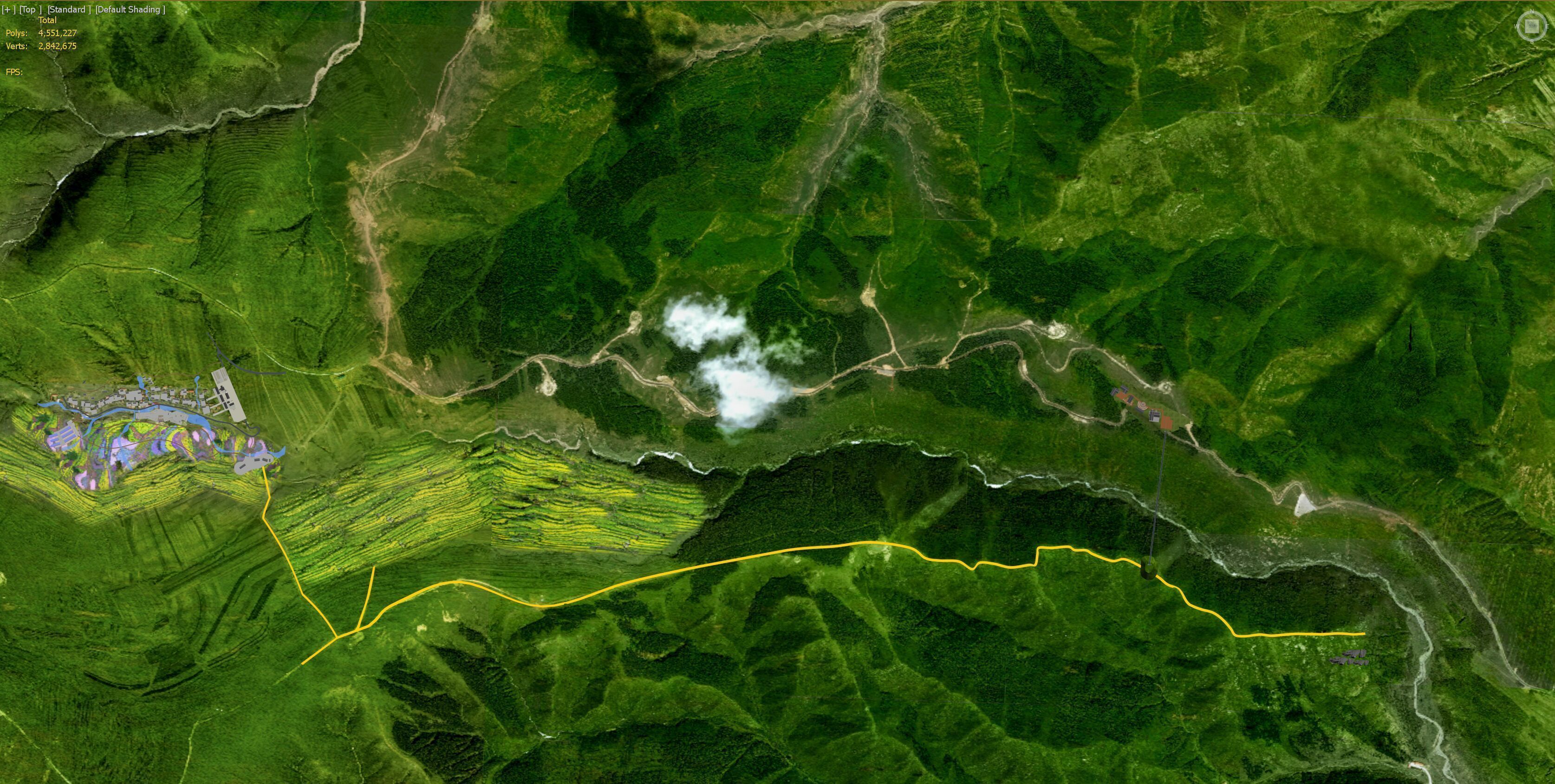 Mountain range Texture animated rigged | CGTrader