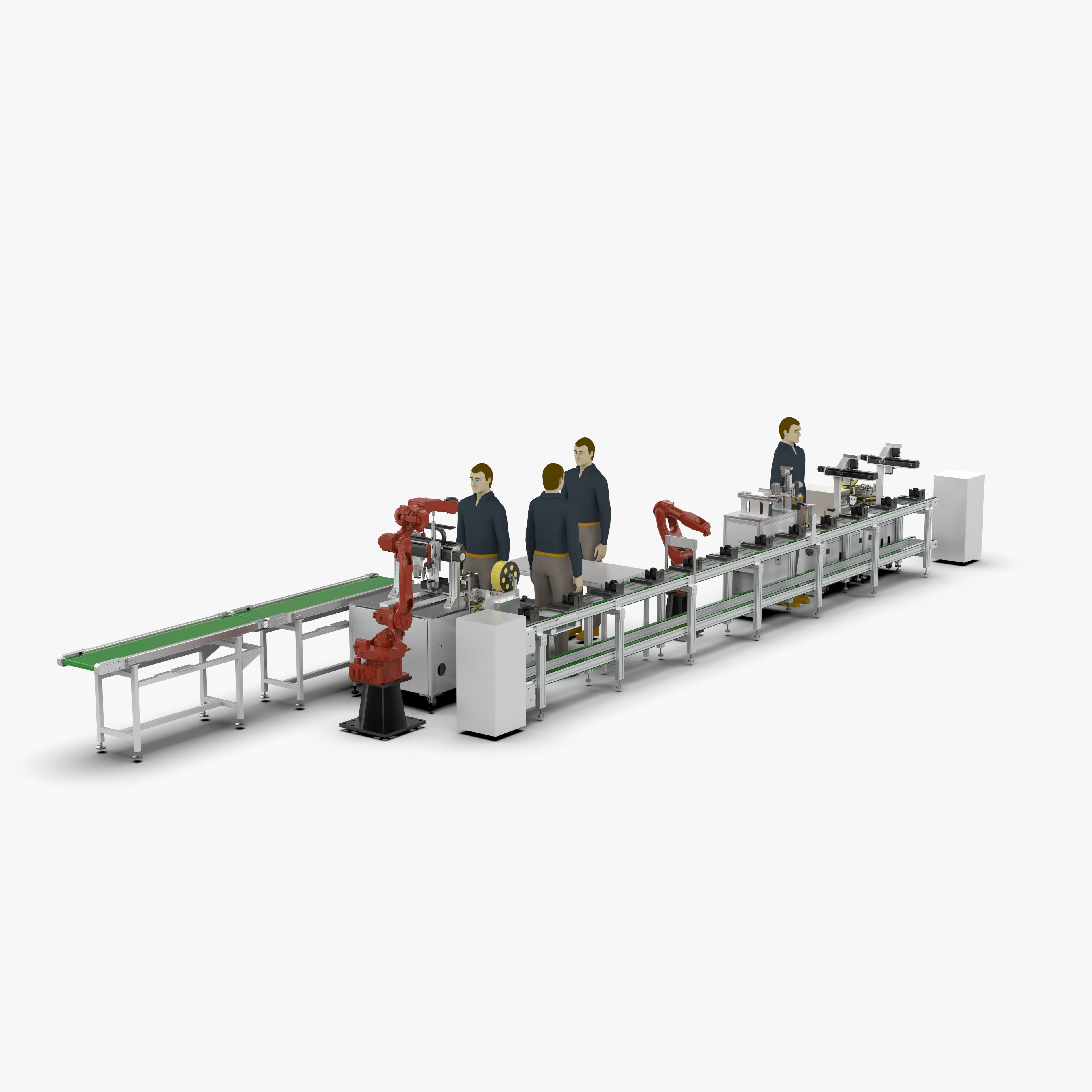 Shell Automatic Locking Labeling Line 3D model | CGTrader