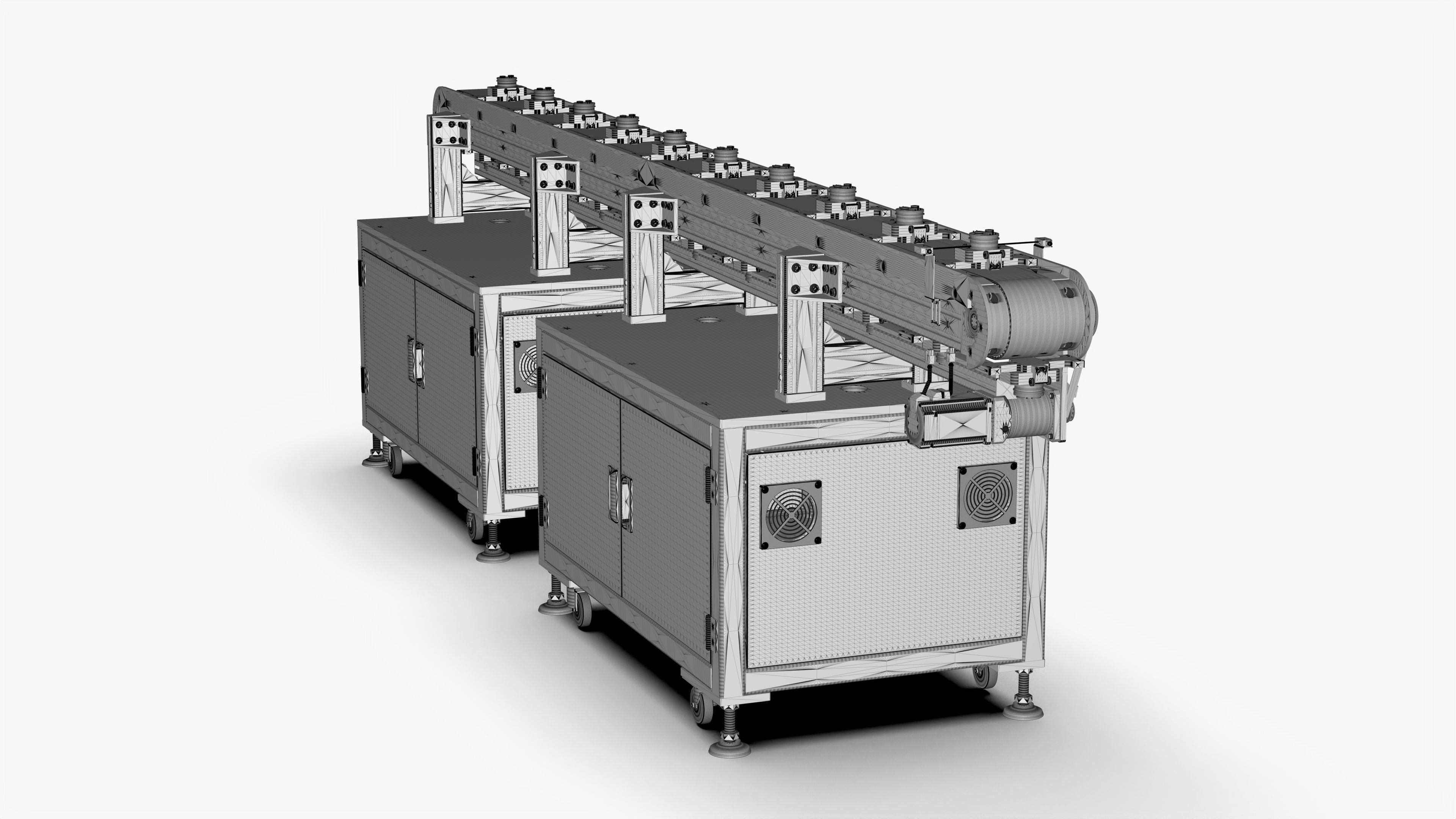 Automatic Fixed Distance Belt Line 3D model | CGTrader