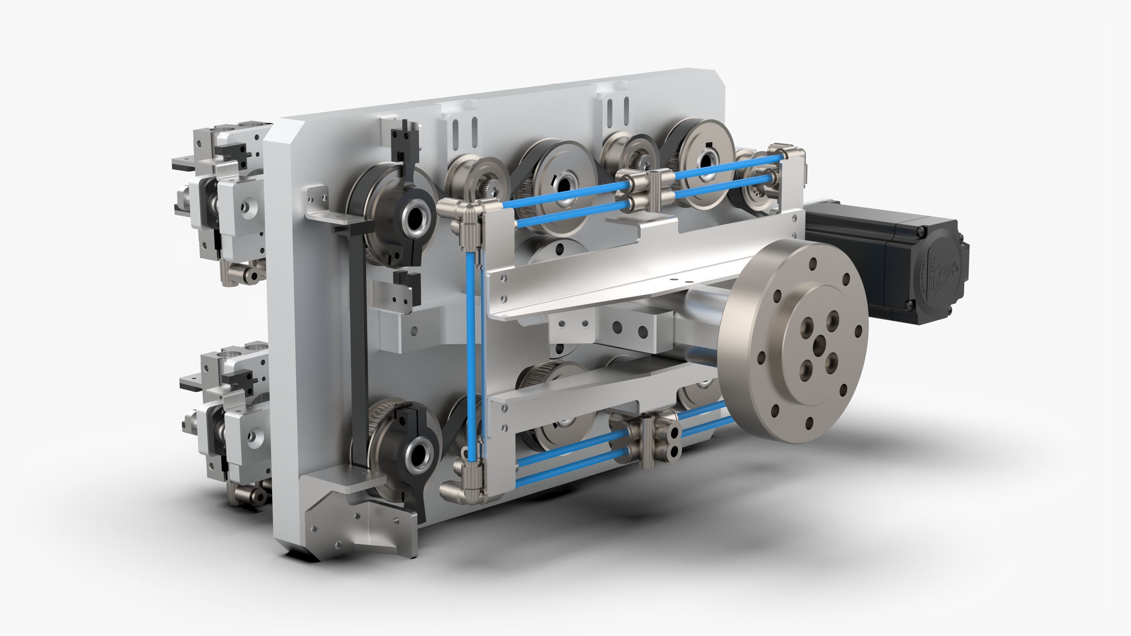 Robot End Axis Pneumatic Gripper 3D model | CGTrader