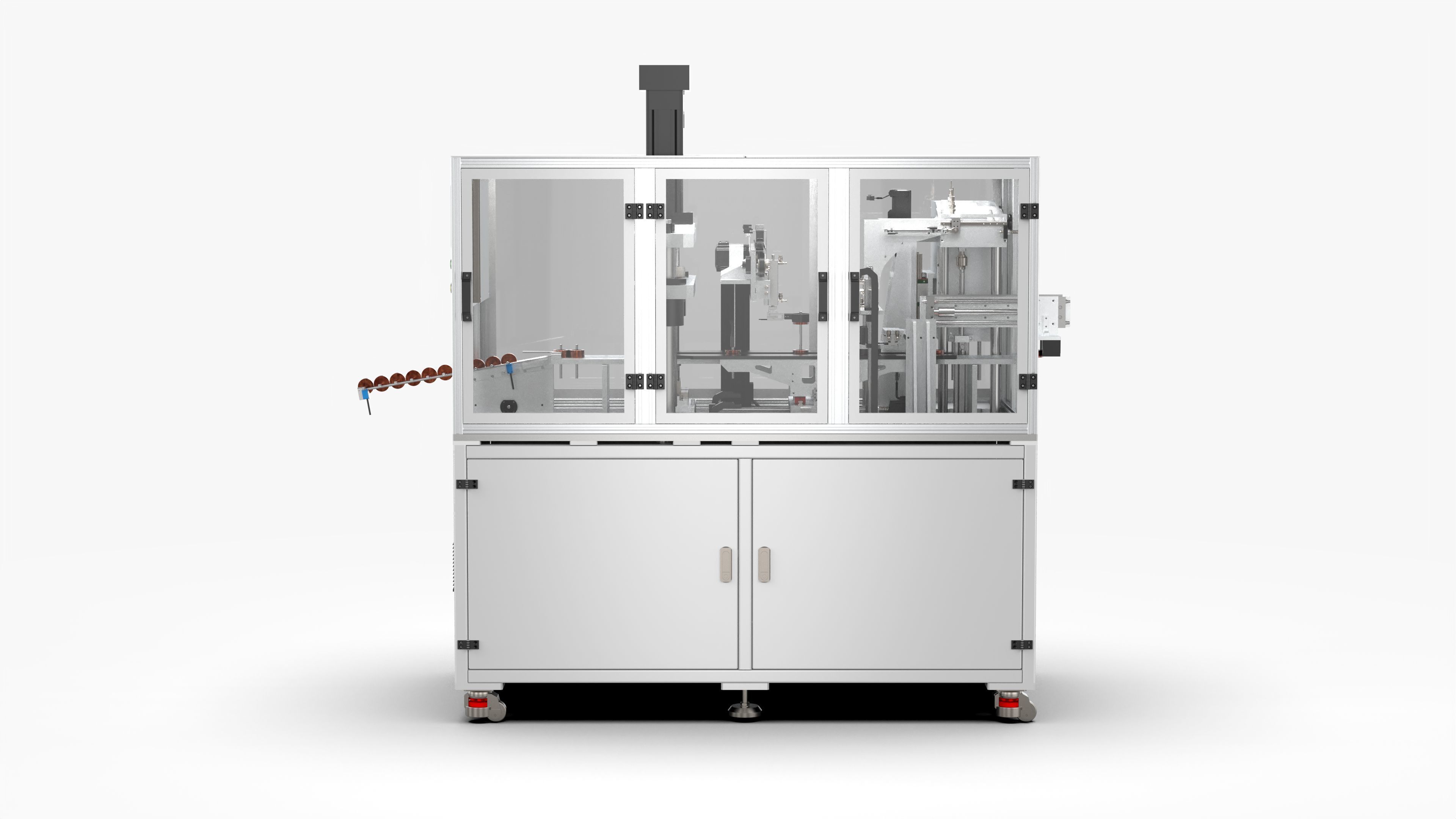 Automatic Permanent Magnet Rotor Into Shaft Assembly Machine 3D model ...