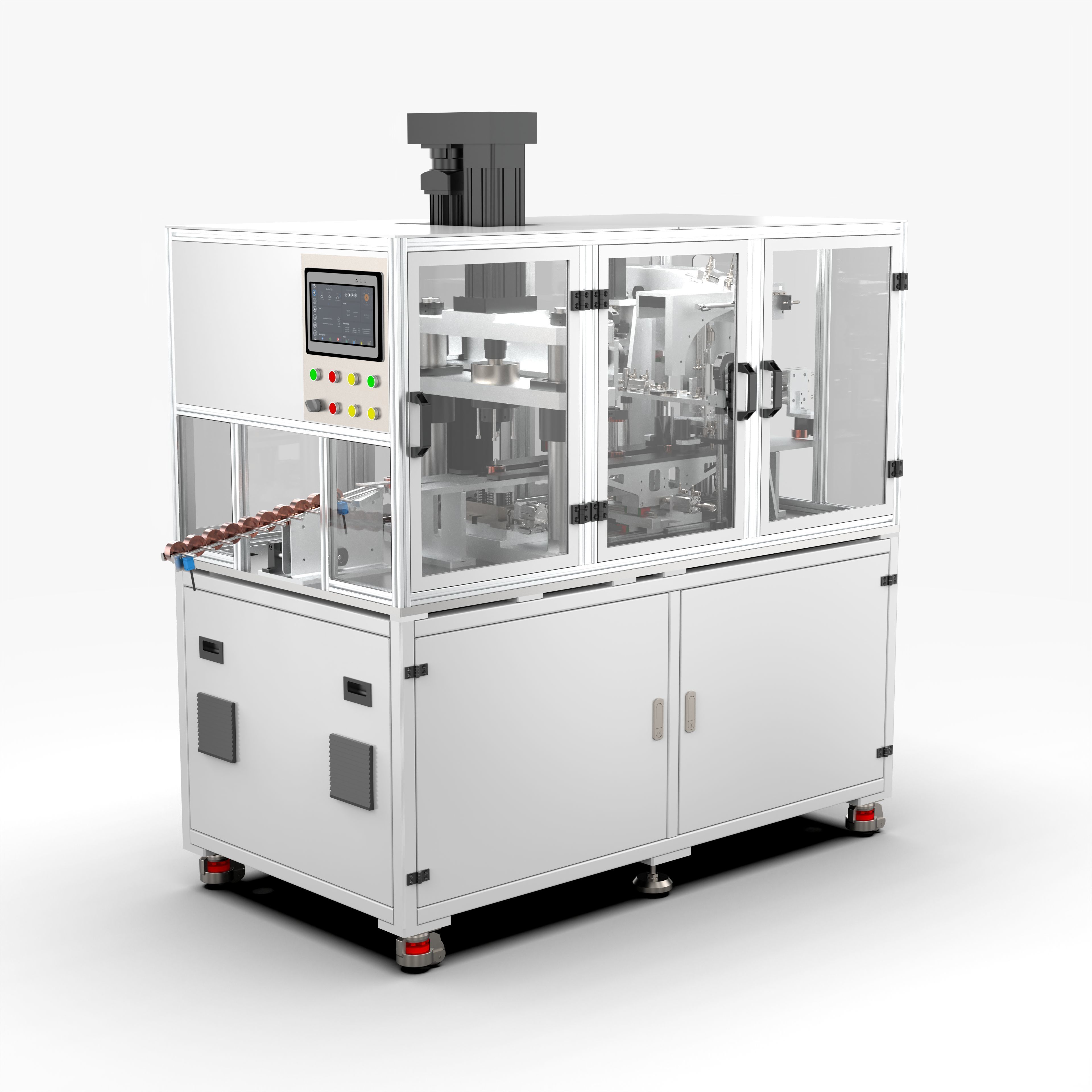 Automatic Permanent Magnet Rotor Into Shaft Assembly Machine 3D model ...