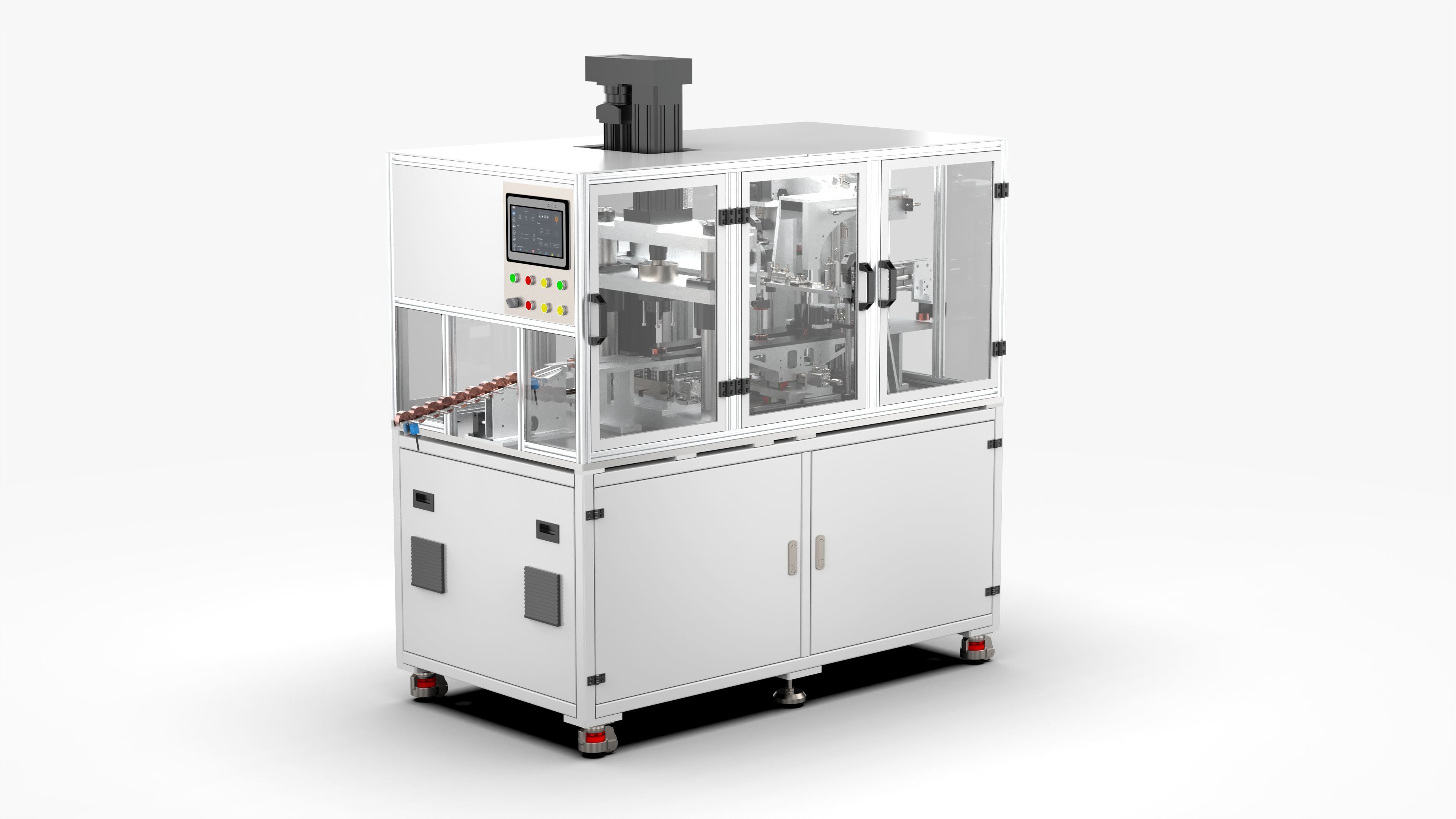 Automatic Permanent Magnet Rotor Into Shaft Assembly Machine 3D model ...