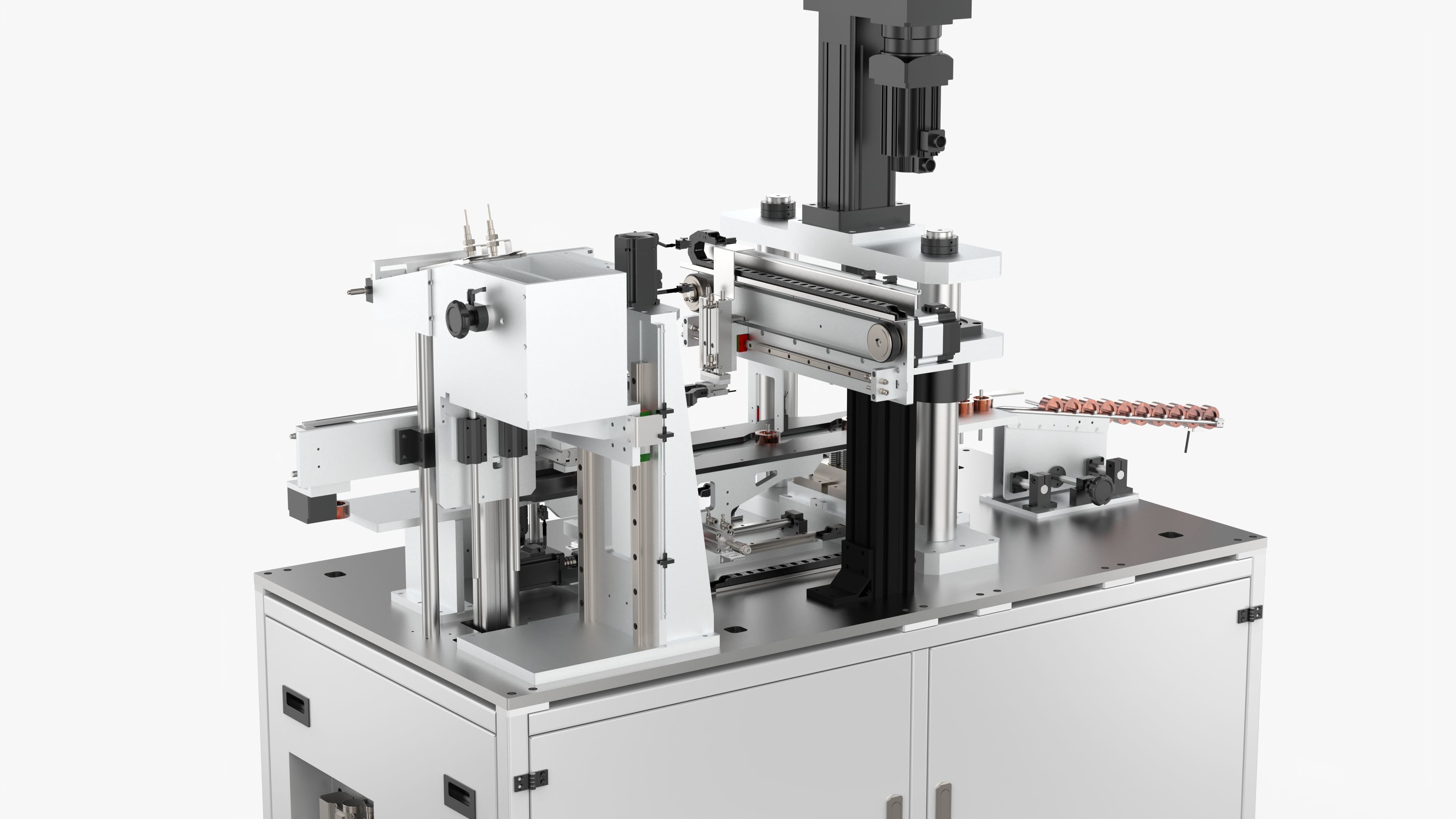 Automatic Permanent Magnet Rotor Into Shaft Assembly Machine 3D model ...