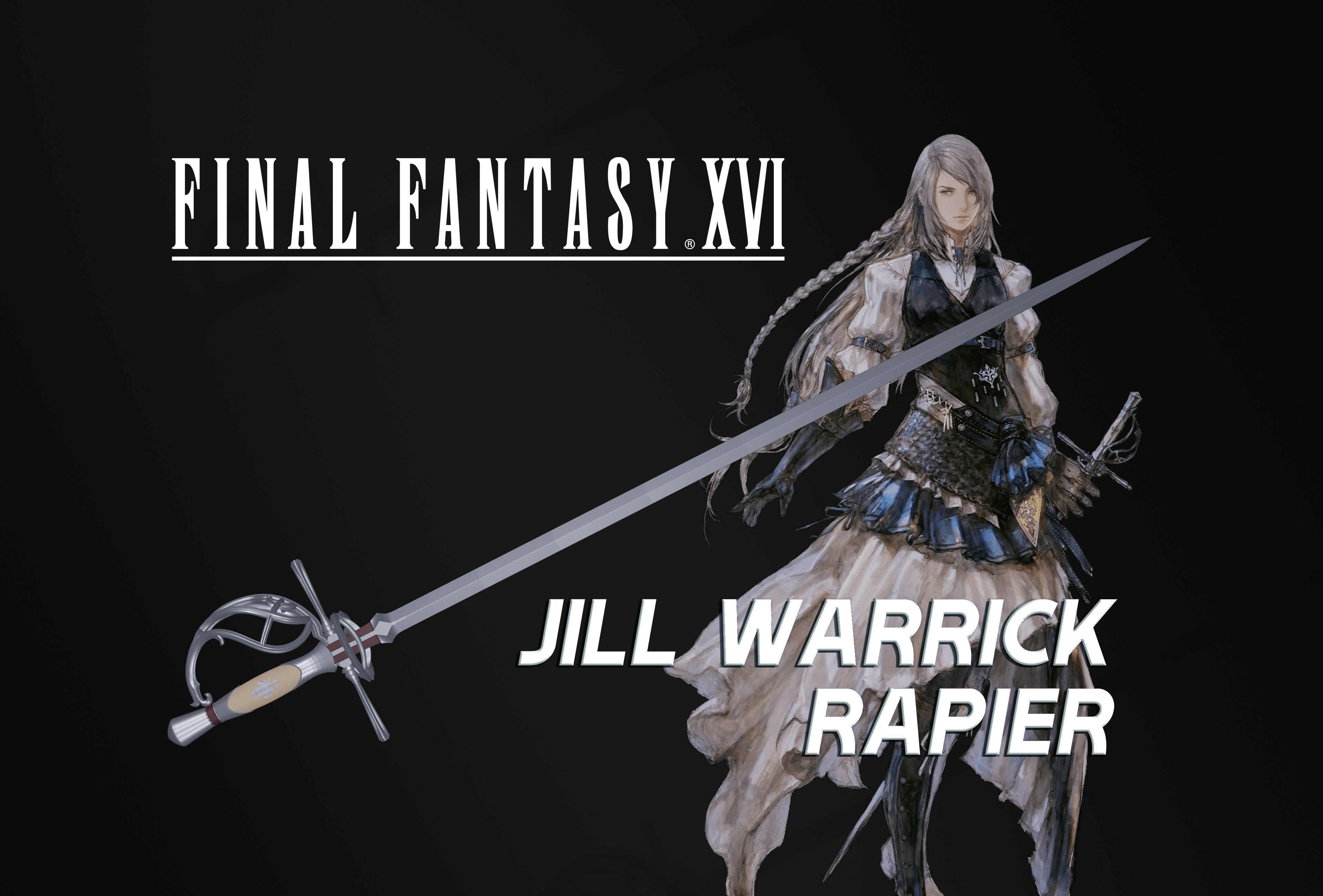Final Fantasy XVI - Jill Warrick Rapier 3D model 3D printable | CGTrader