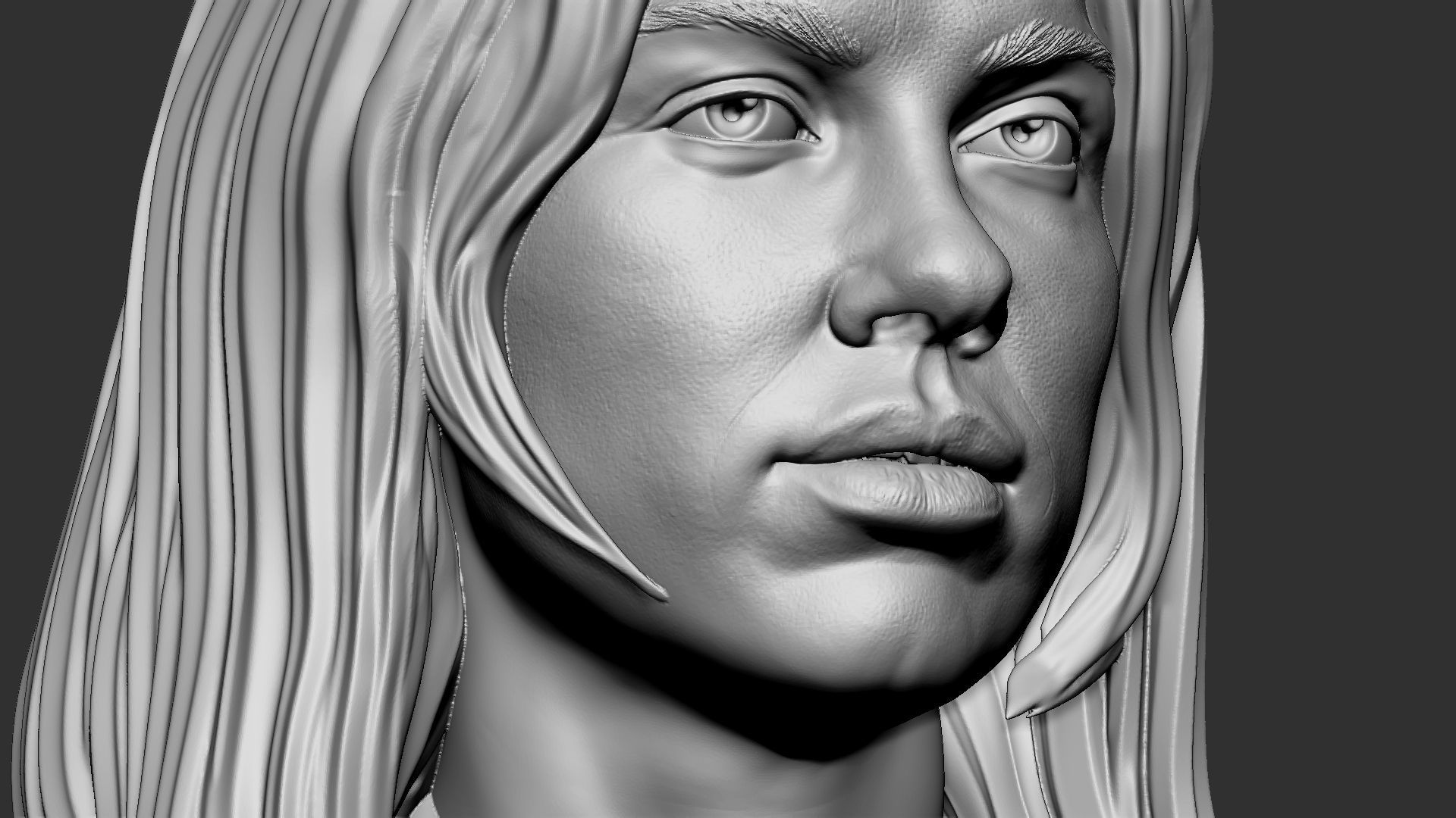 Billie Eilish 3D model 3D printable | CGTrader