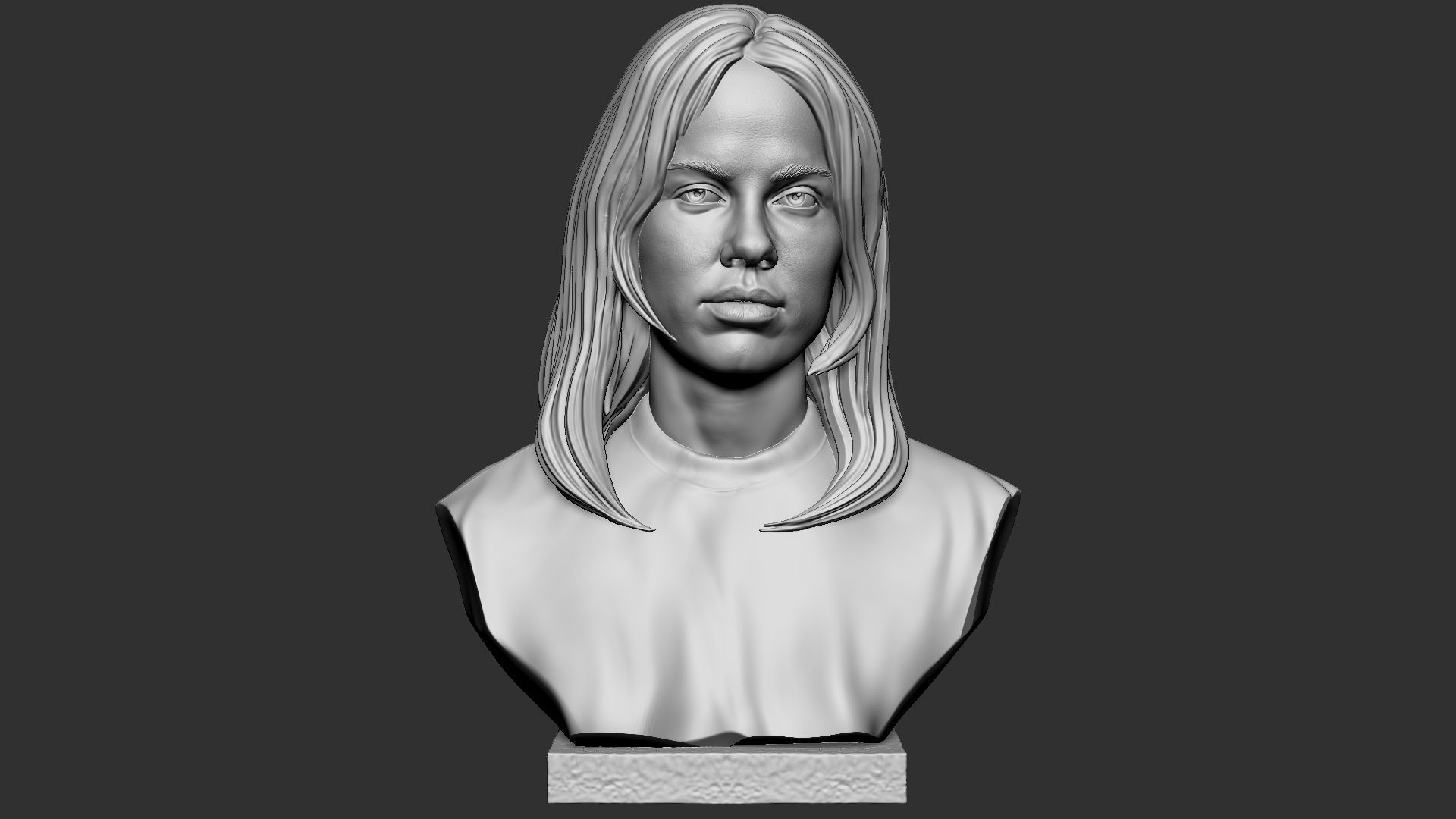 Billie Eilish 3D model 3D printable | CGTrader