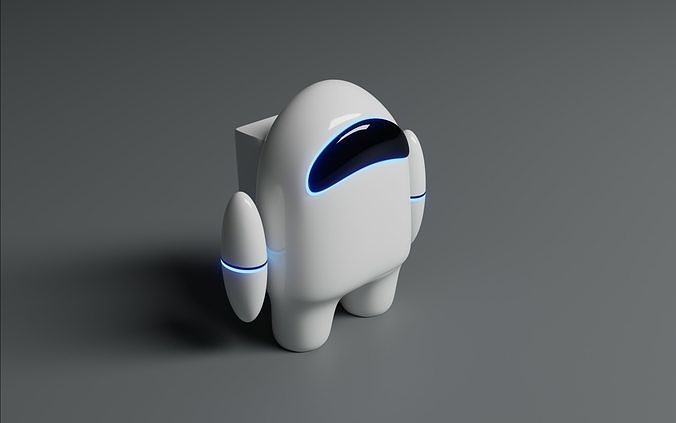 among us 3d robot model 3D model | CGTrader