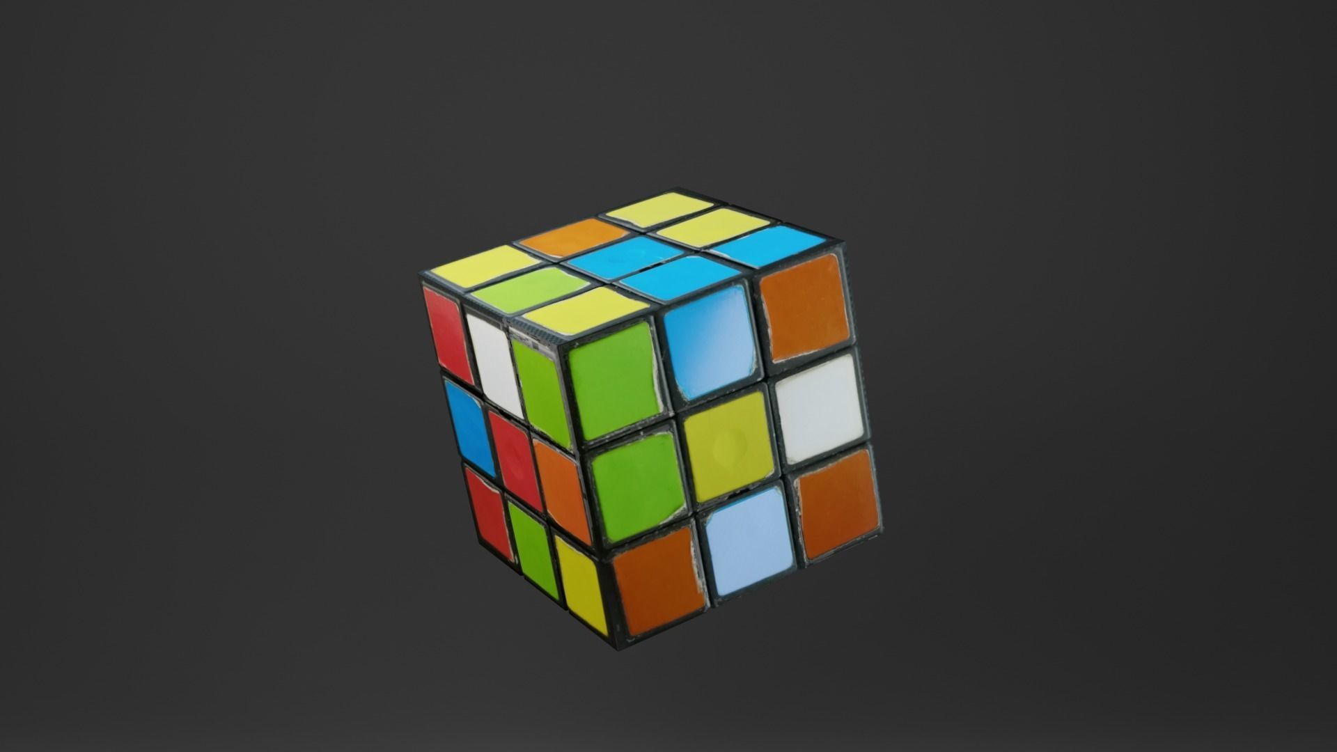 Realistic Rubik Cube free 3D model | CGTrader
