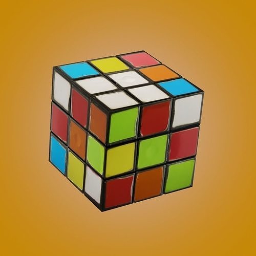 Realistic Rubik Cube free 3D model | CGTrader