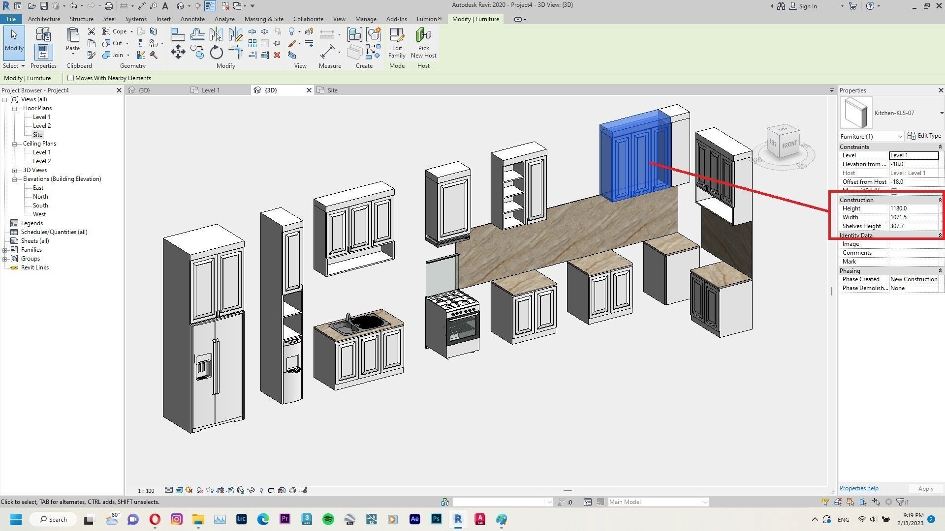 Kitchen Set Pack Revit Family Interior 3D model | CGTrader