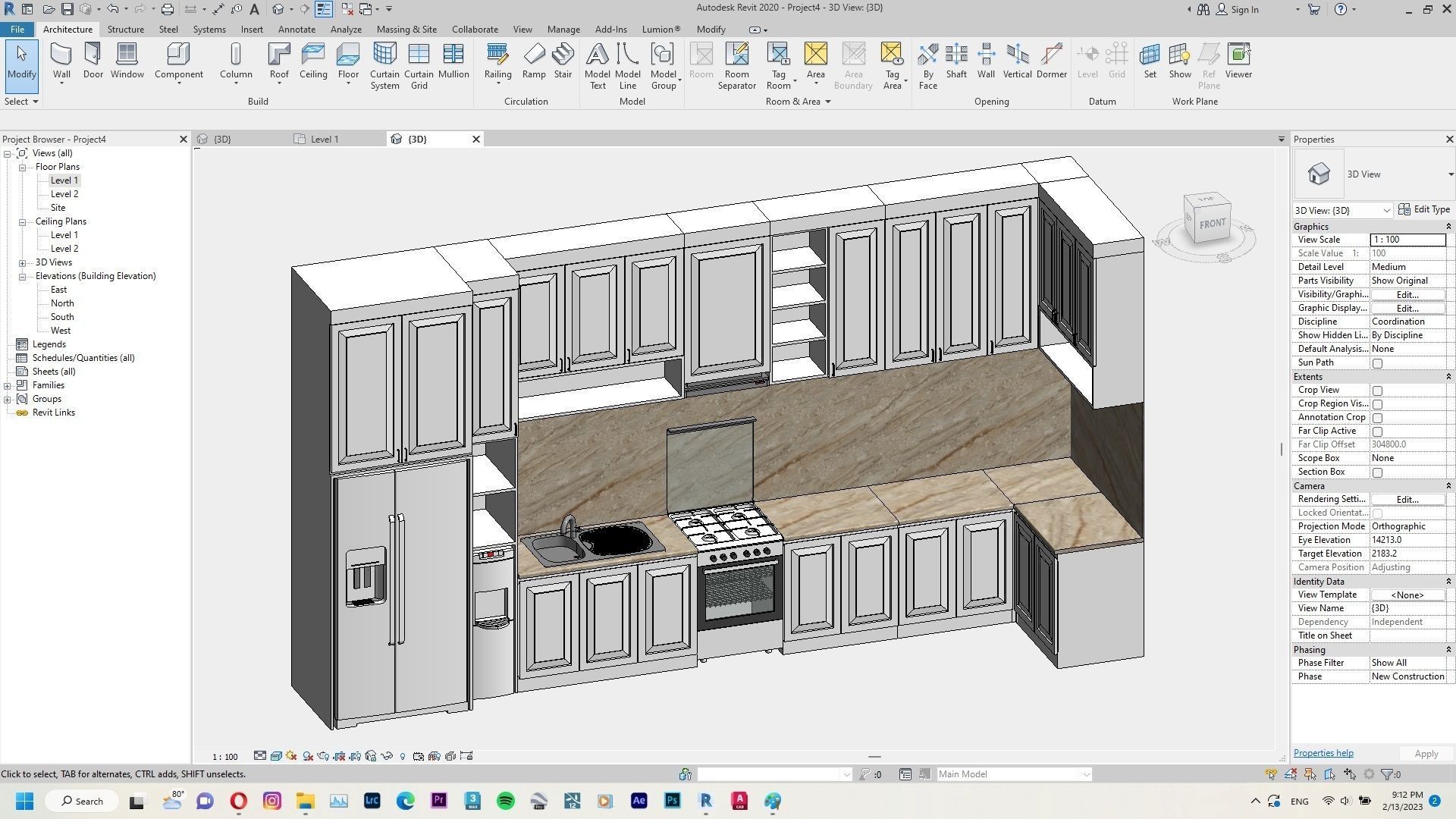 Kitchen Set Pack Revit Family Interior 3D model | CGTrader