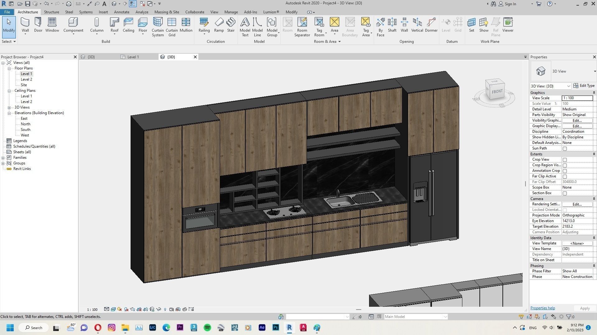 Kitchen Set Pack Revit Family Interior 3D model | CGTrader