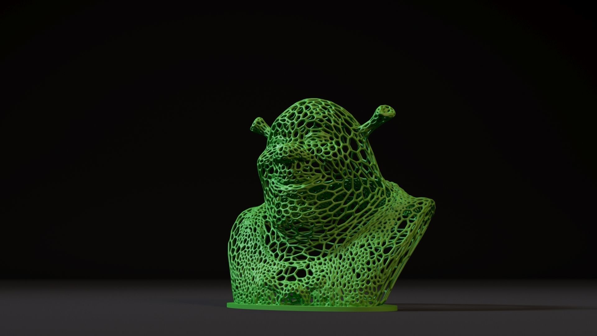 Shrek Bust 3D model 3D printable | CGTrader