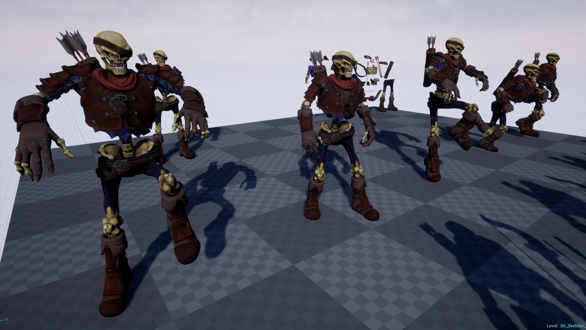 3D model Skeleton Archer VR / AR / low-poly | CGTrader