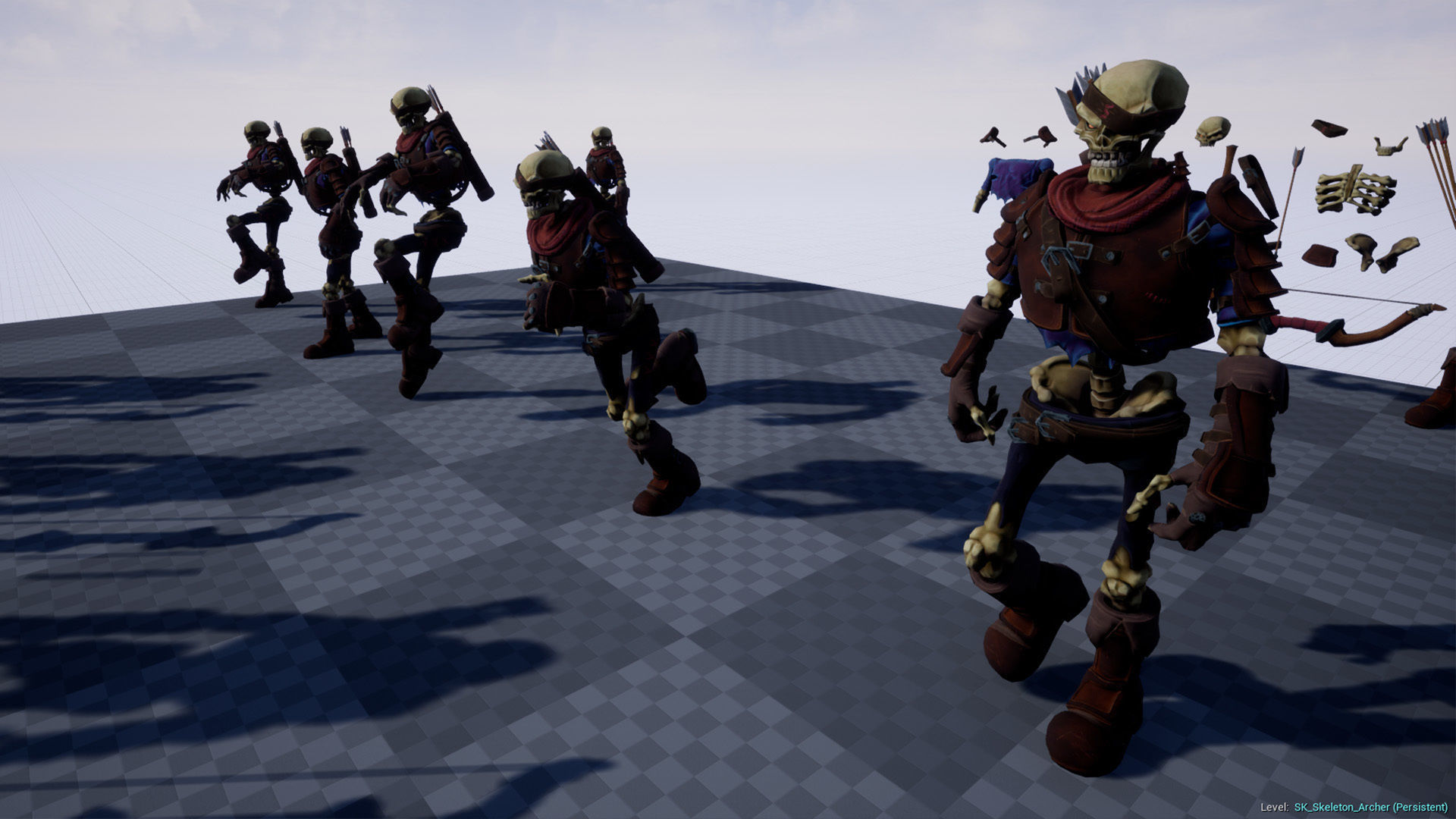 3D model Skeleton Archer VR / AR / low-poly | CGTrader