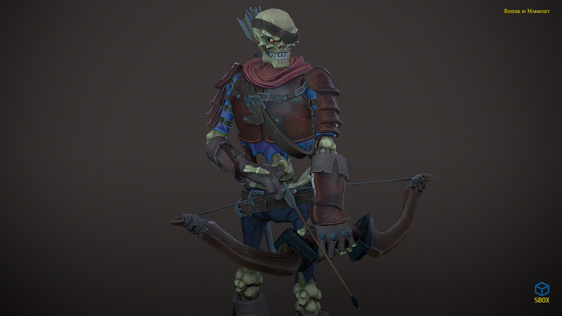 3D model Skeleton Archer VR / AR / low-poly | CGTrader