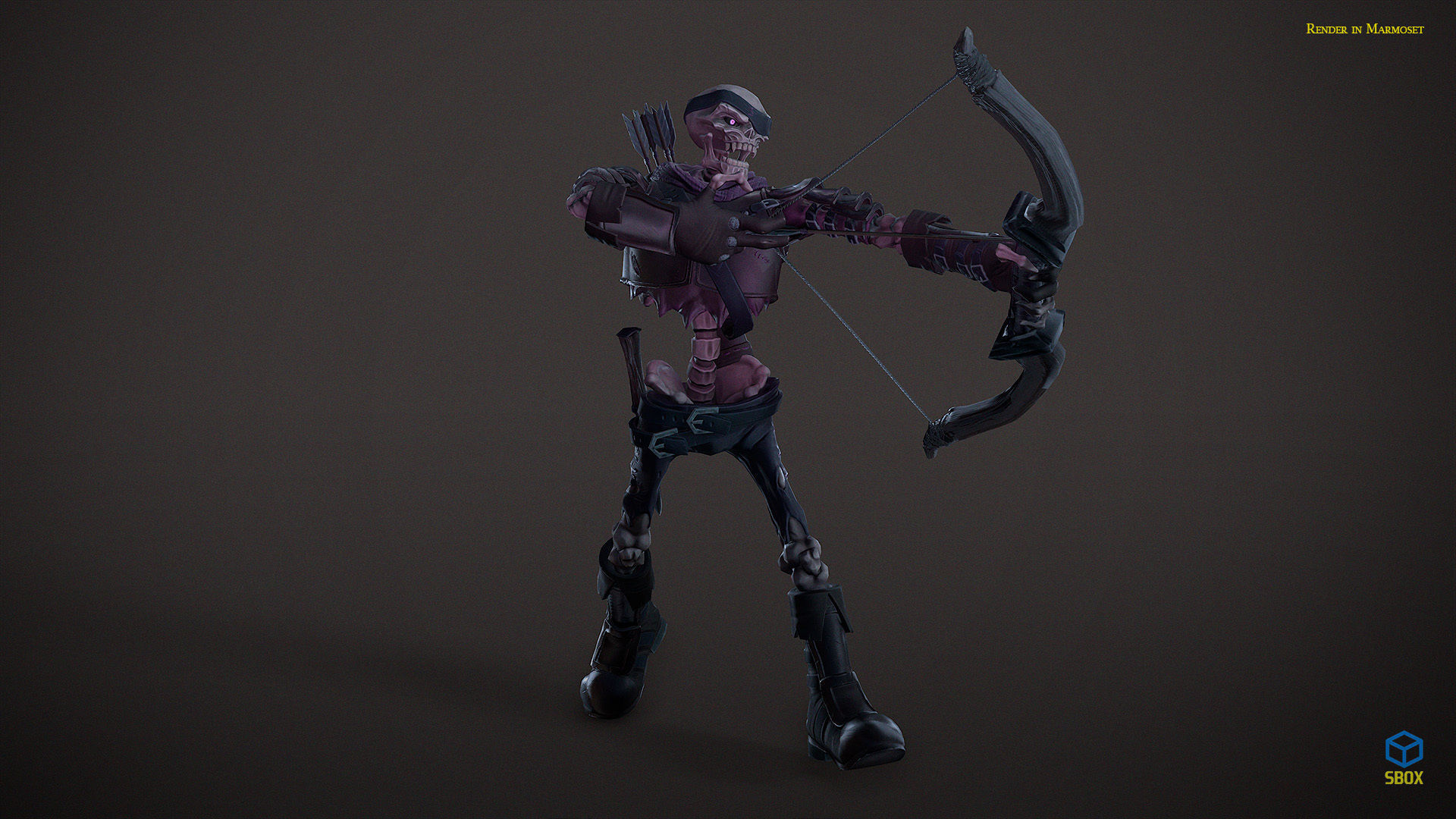 3D model Skeleton Archer VR / AR / low-poly | CGTrader