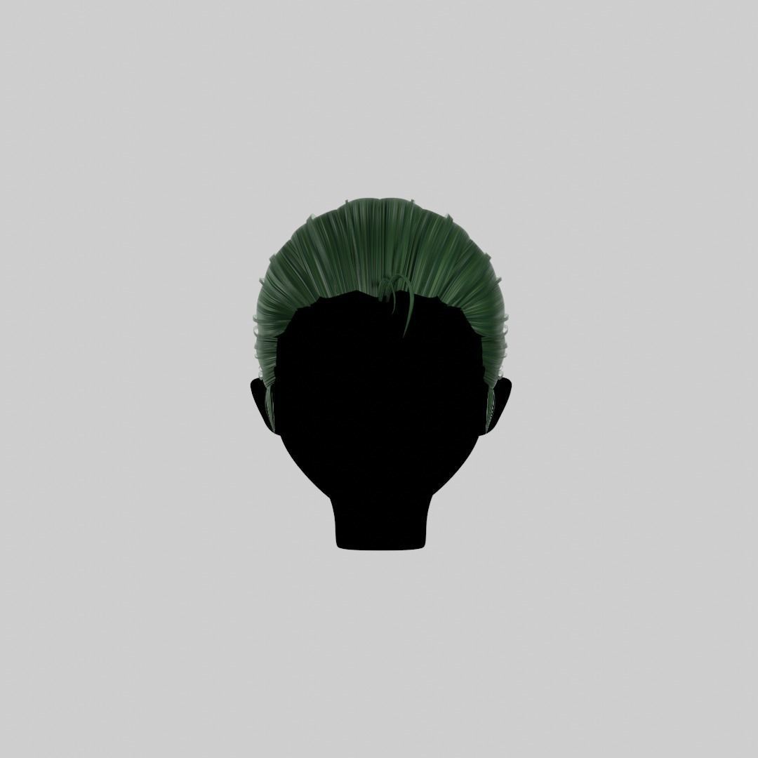 Cartoon Hair Female 02 3D model | CGTrader