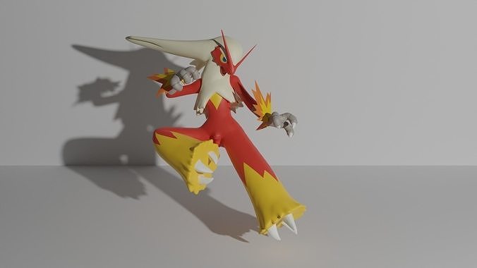 Blaziken pokemon 3D print model 3D model 3D printable | CGTrader