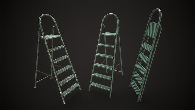 3D model Stepladder ladder VR / AR / low-poly | CGTrader