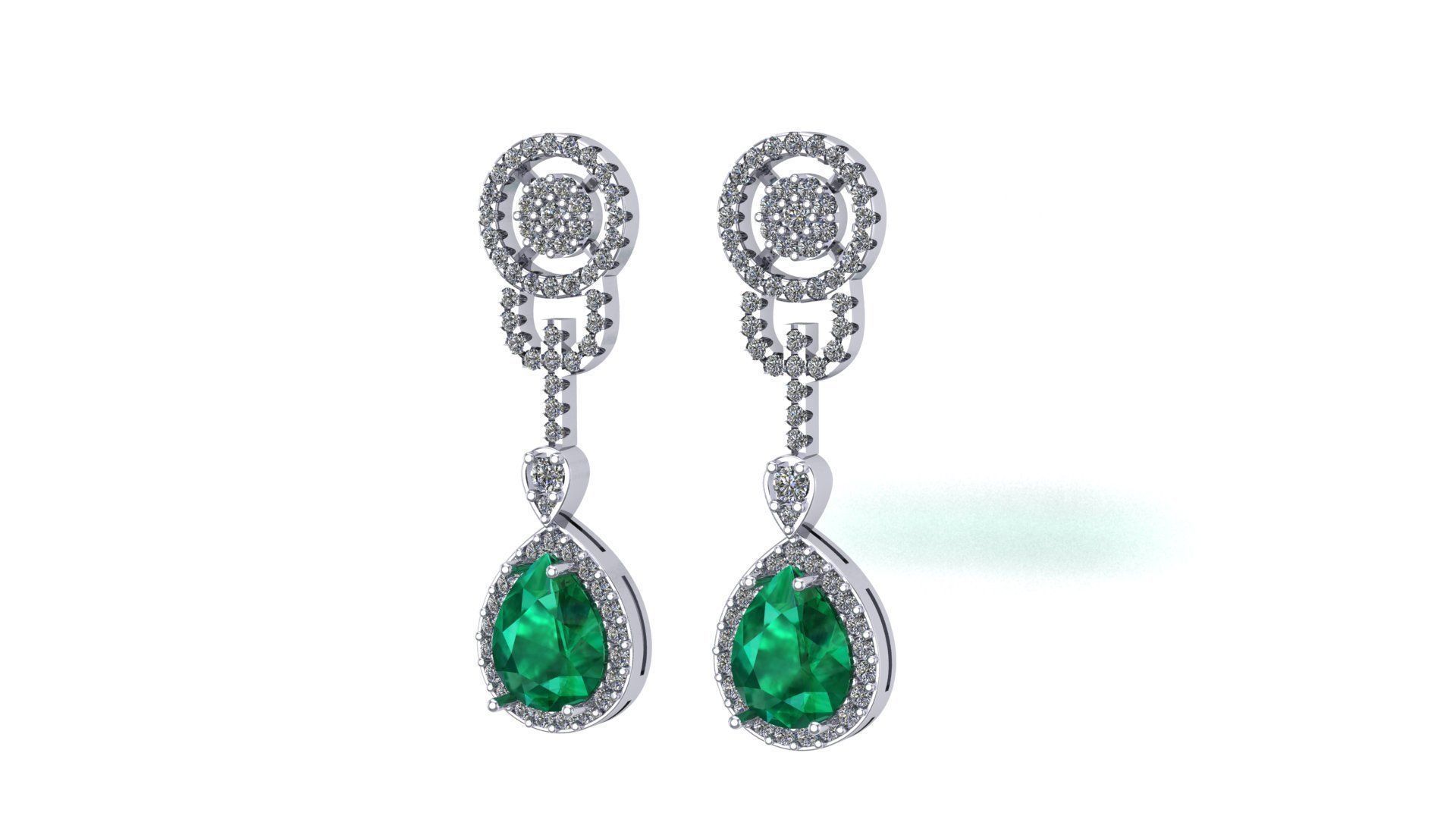 Brinco Festa esmeralda 3D model 3D printable | CGTrader