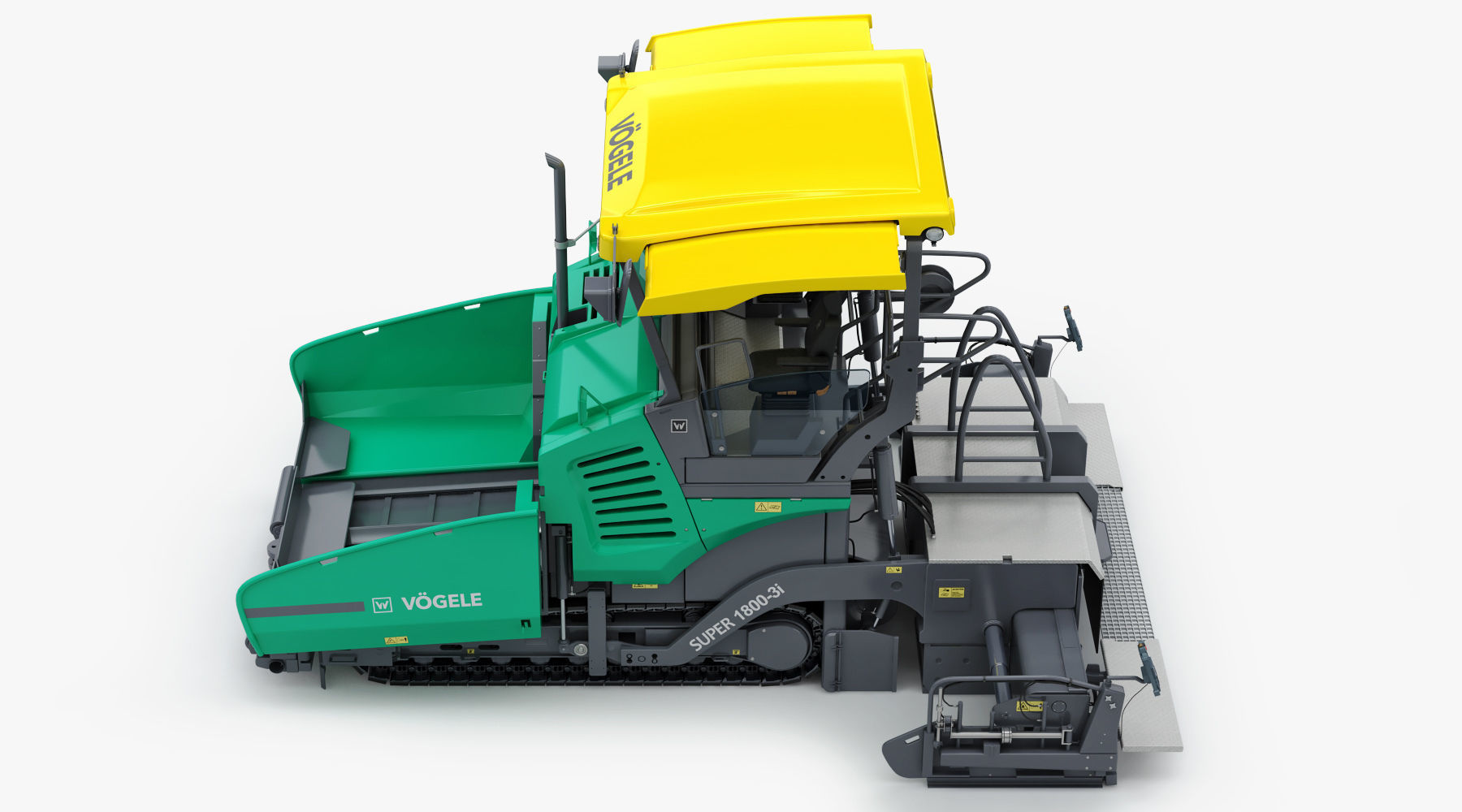 Asphalt Paver Vogele Super 1800-3i 3D model | CGTrader